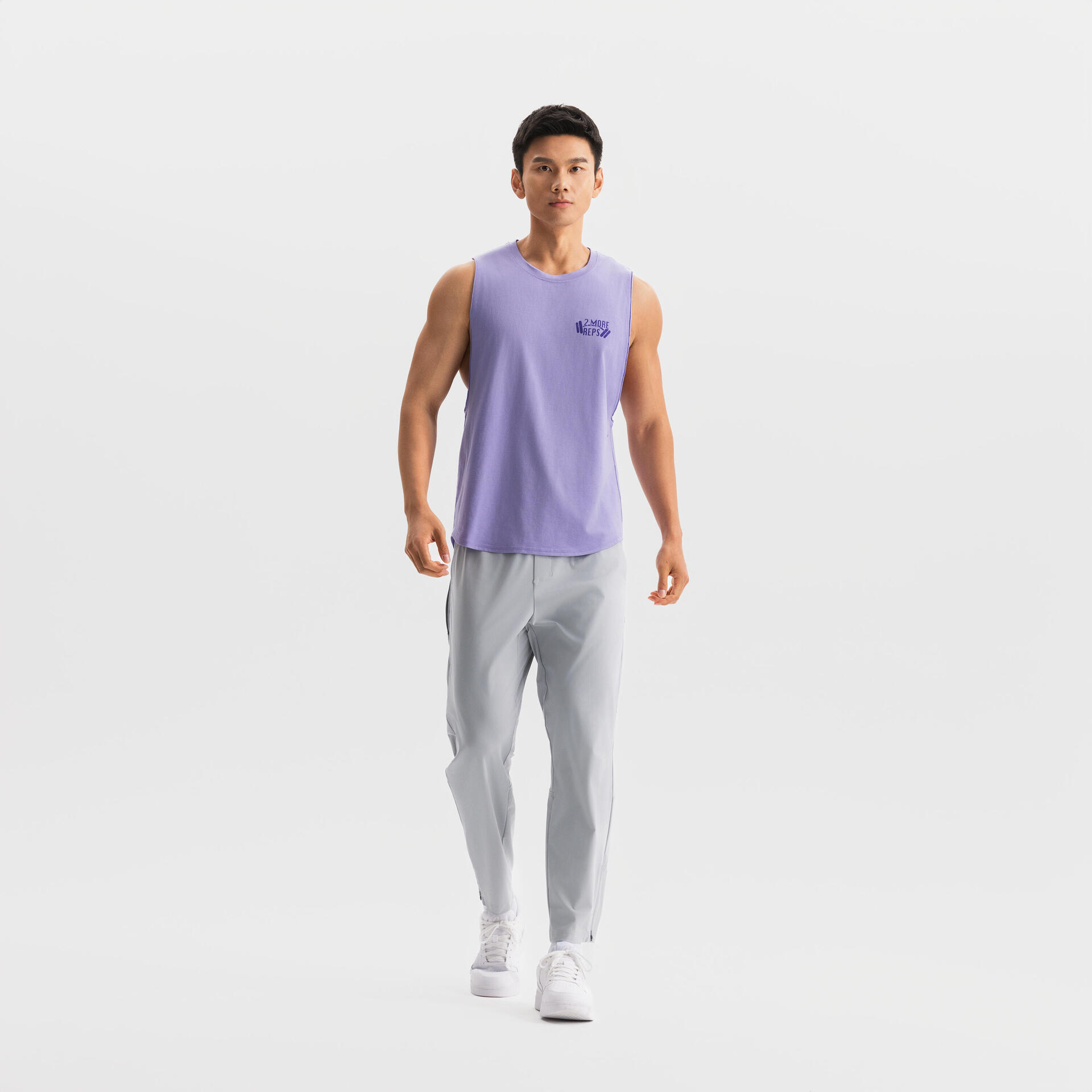 MEN STRENGTH TRAINING TANK 500-lavender purple