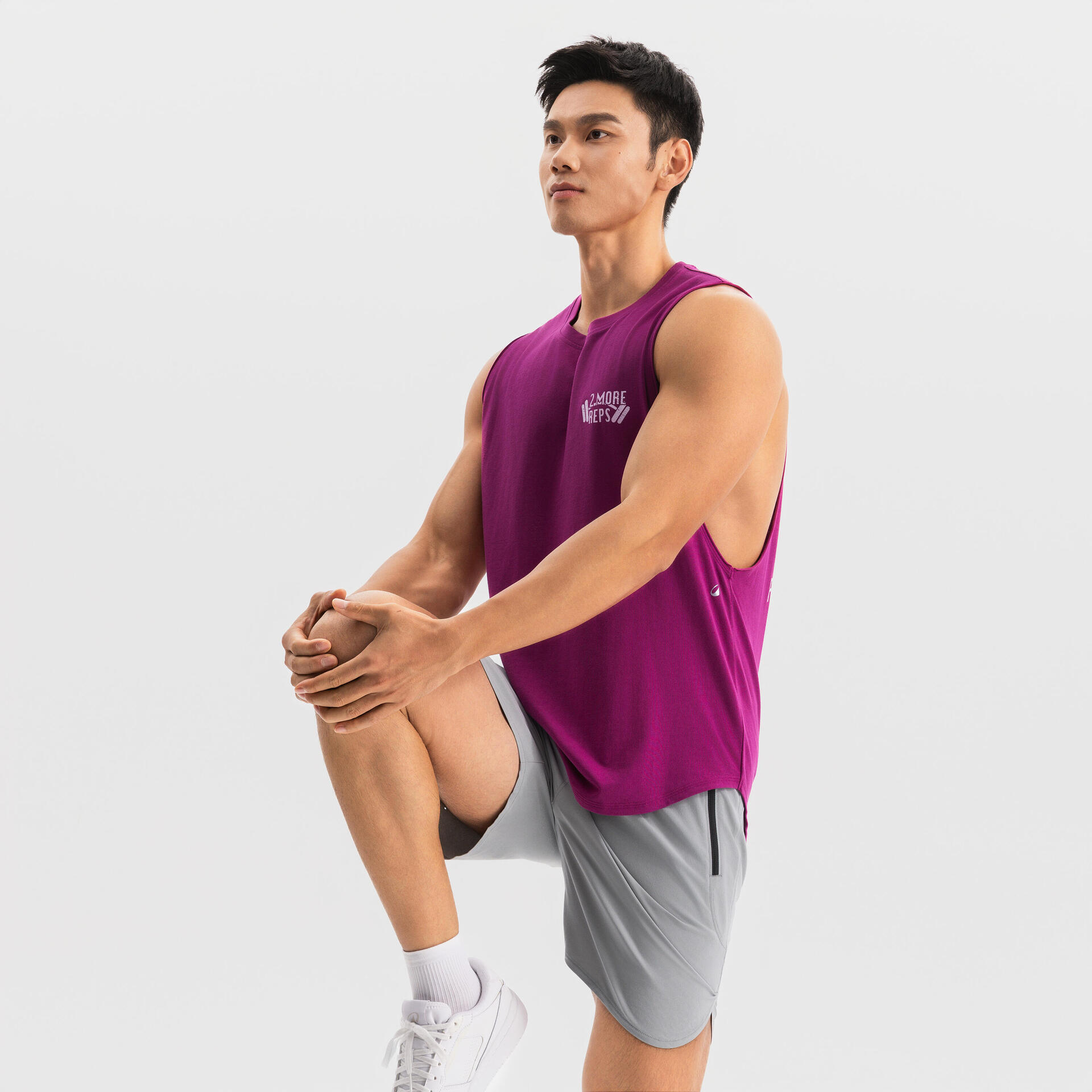 MEN STRENGTH TRAINING TANK 500-magenta purple