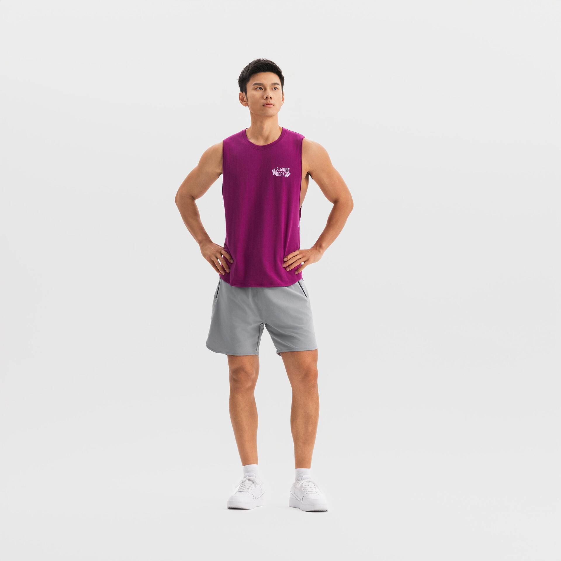 MEN STRENGTH TRAINING TANK 500-magenta purple