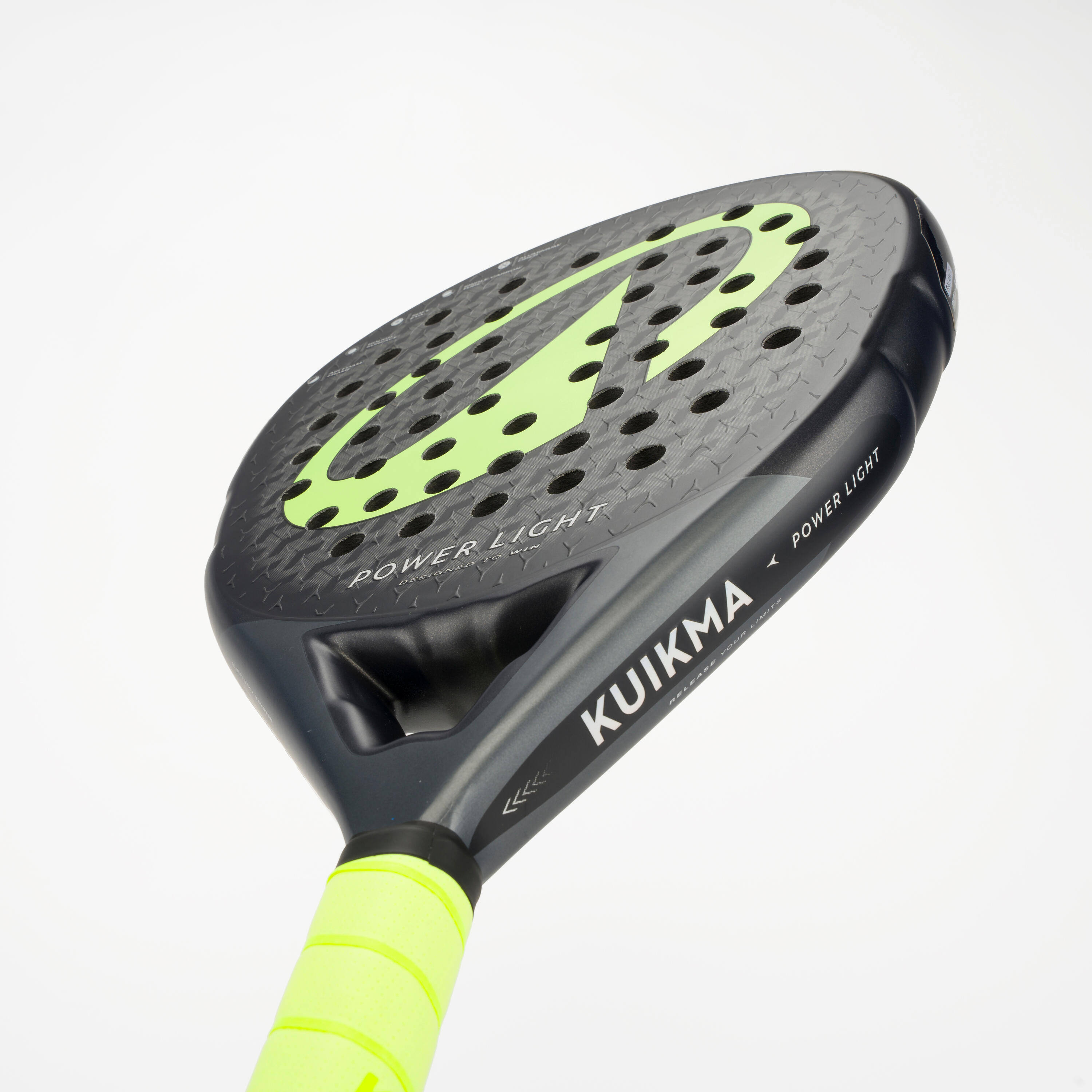 Padel Racket PR Power Light - Black/Grey/Yellow KUIKMA | Decathlon