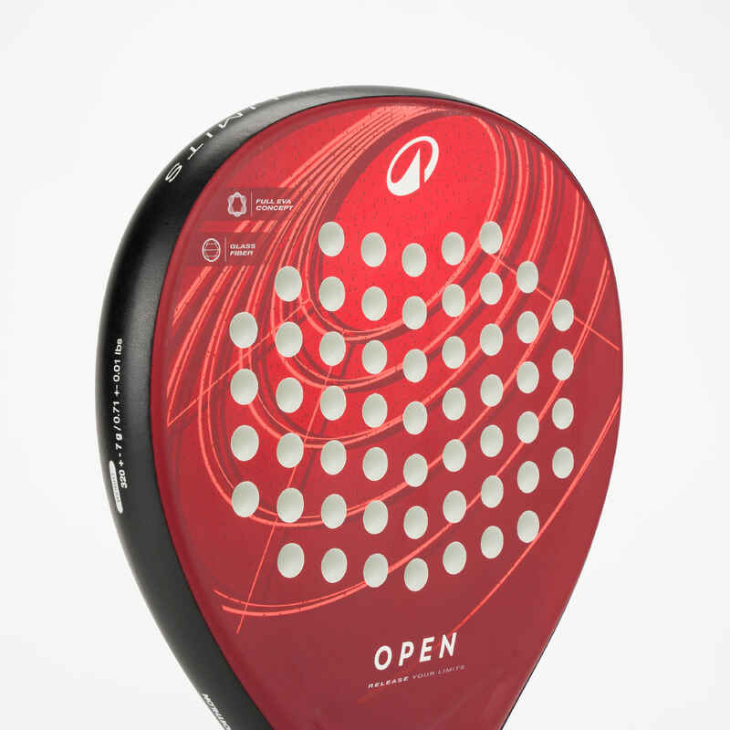 Adult Padel Racket PR Open - Red - Decathlon