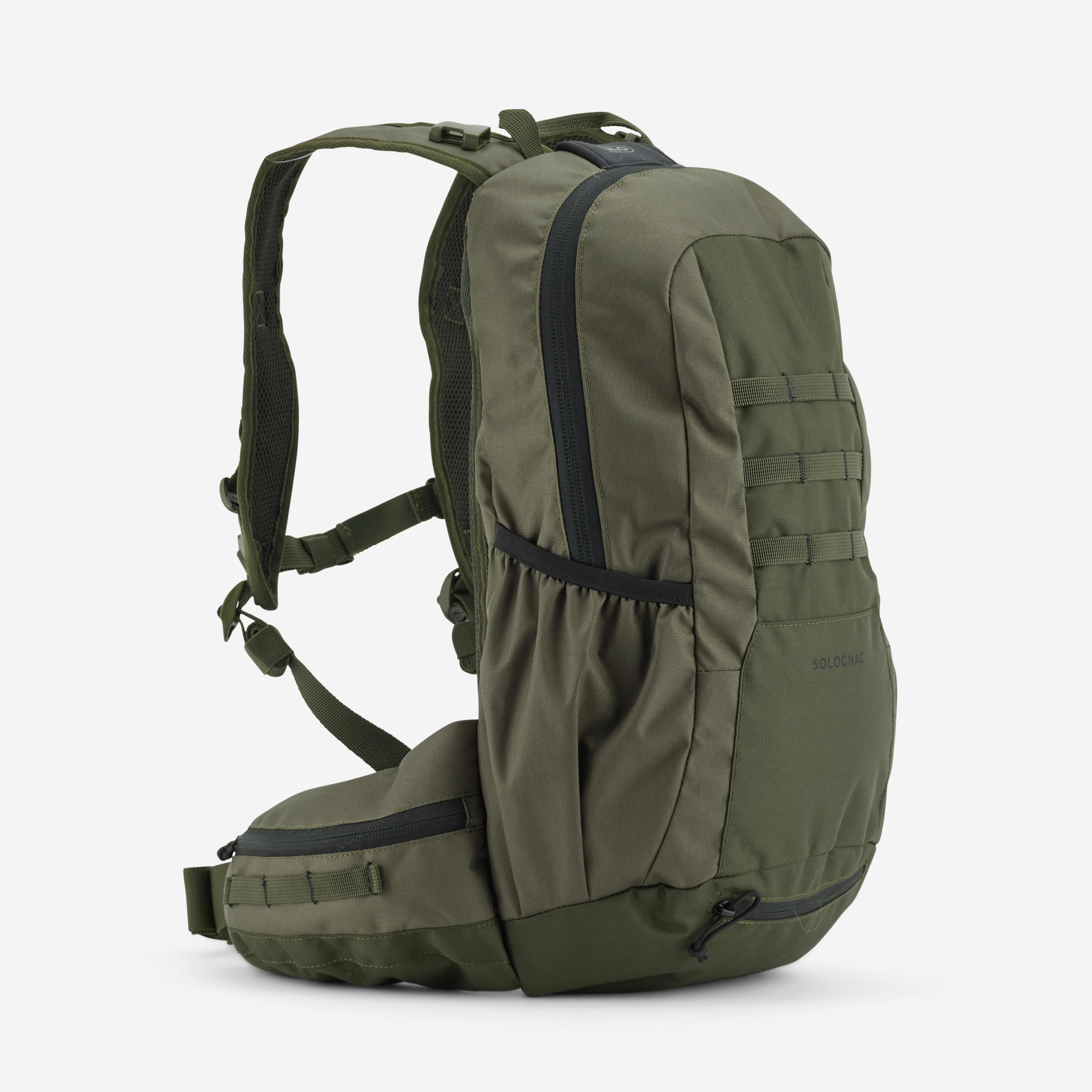 Outdoors Backpack 20 L - Olive green, Deep khaki - Solognac - Decathlon