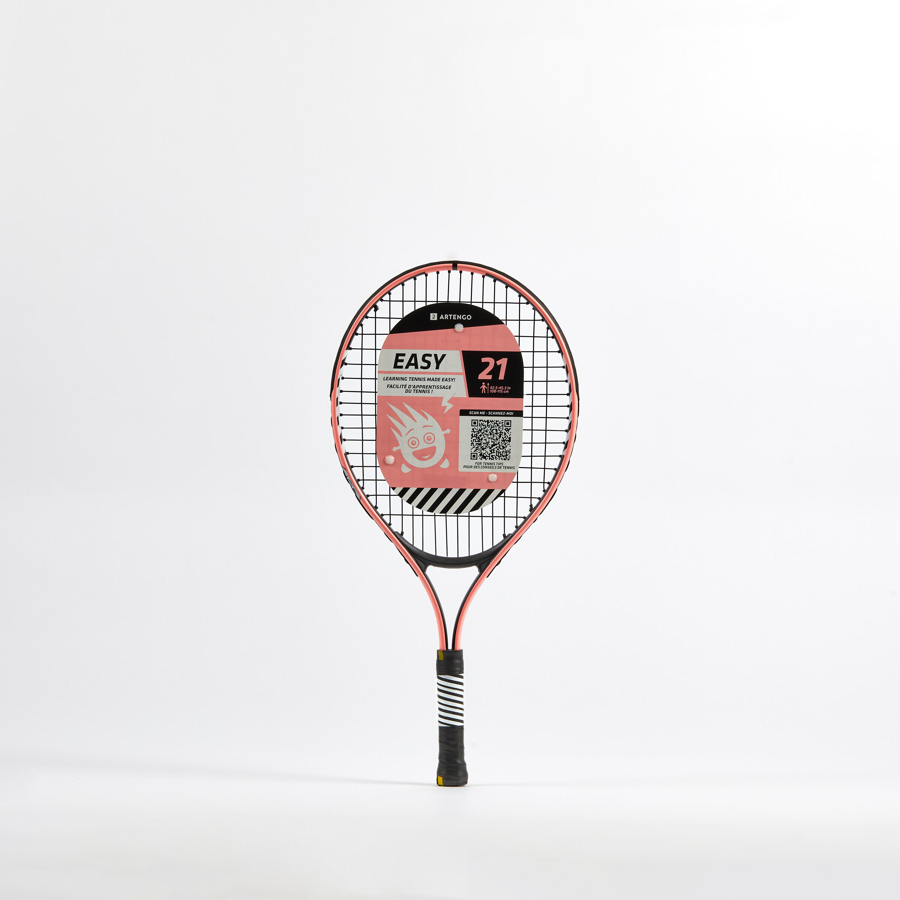 Teniski reket 21" Easy dječji ružičasti - Decathlon