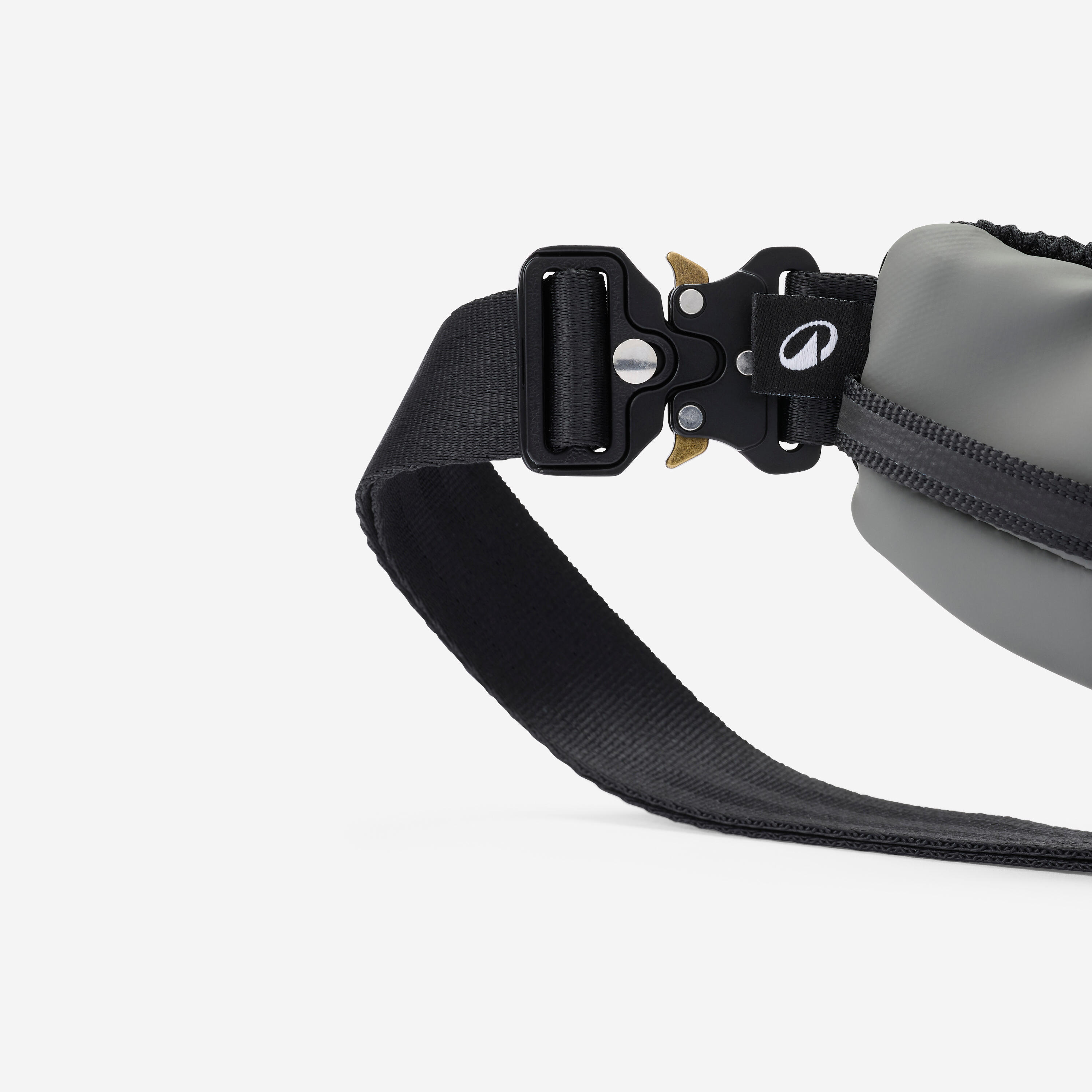 Water-Repellent Belt Bag with 2 Pockets - Khaki grey - Forclaz - Decathlon