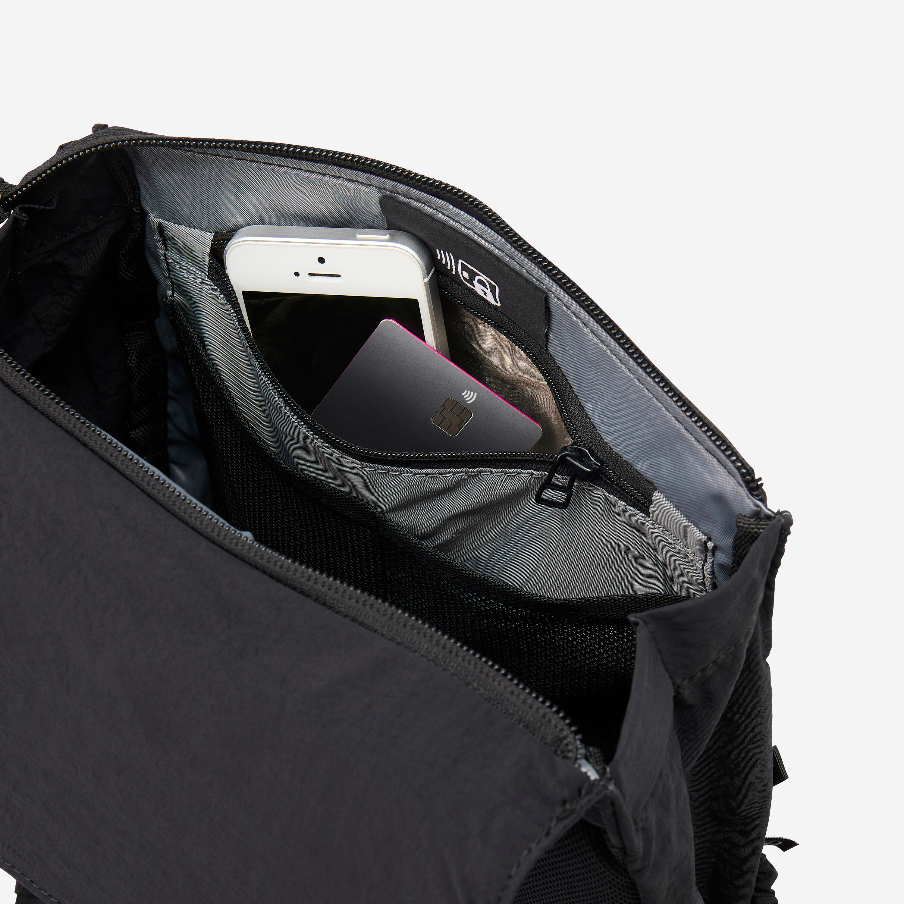 Backpack with Laptop Compartment 10 L - smoked black - Decathlon ...