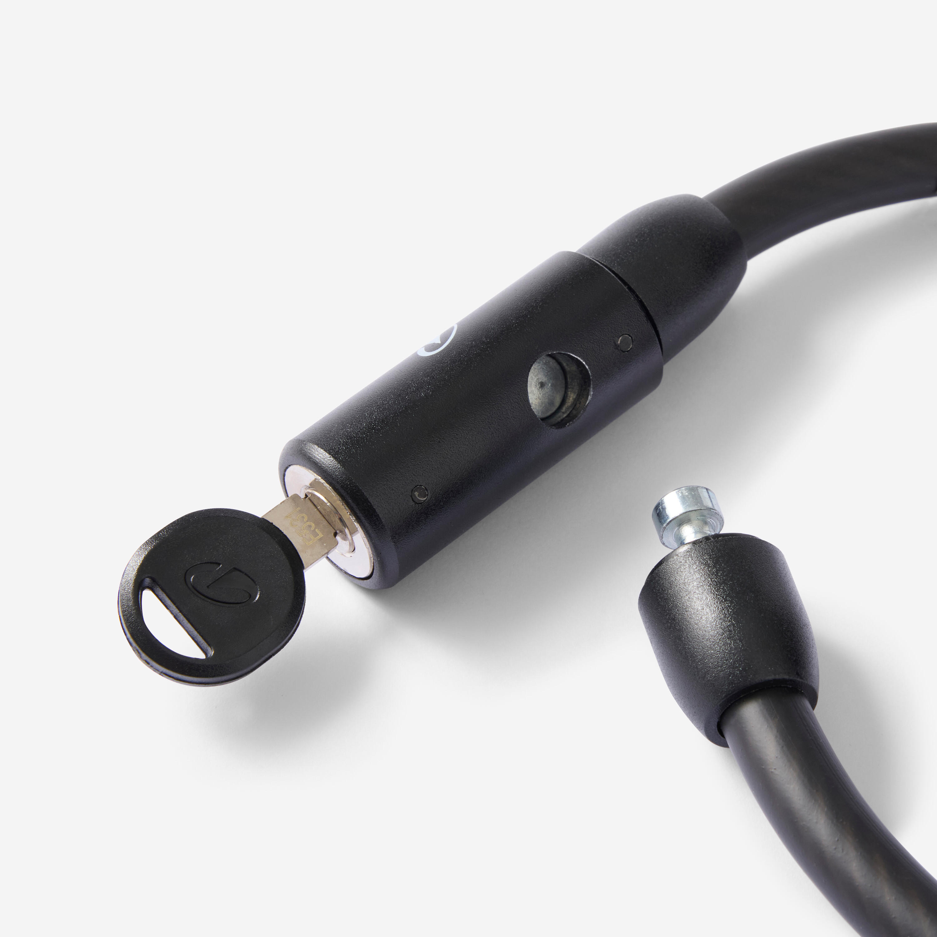 BIKE ACCESSORIES ANTI-THEFT SPIRAL LOCK KEY 120 | Decathlon