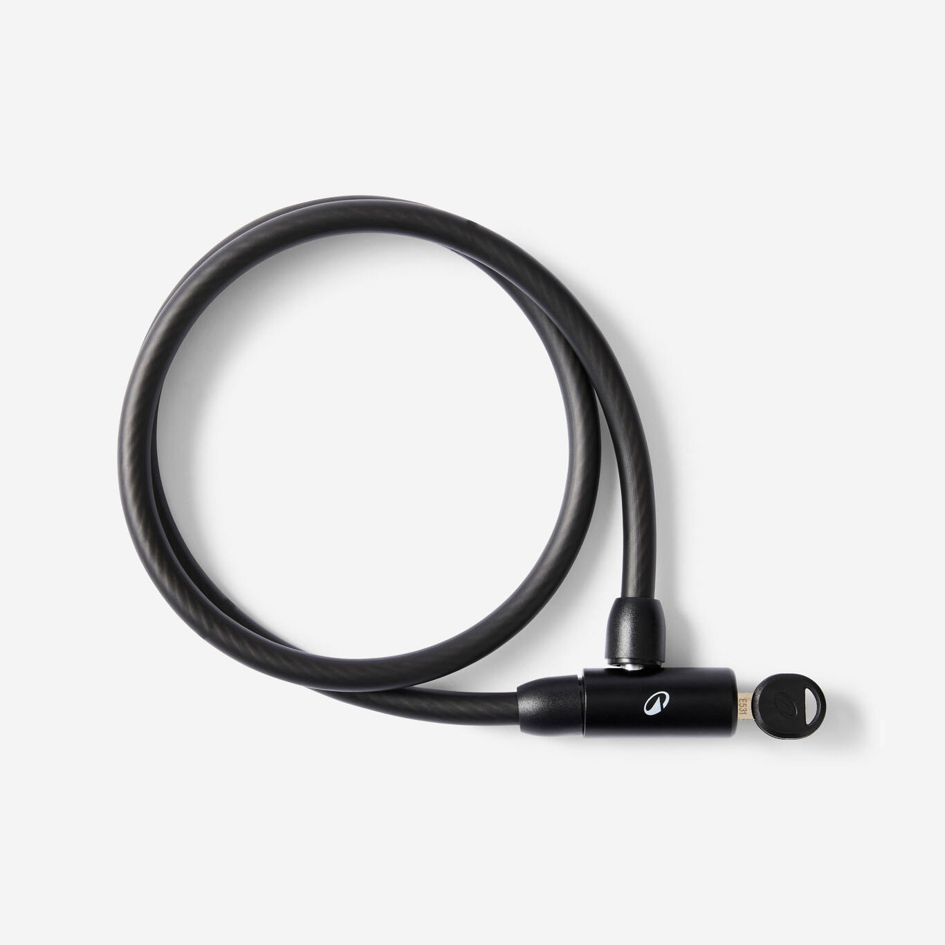 BIKE ACCESSORIES ANTI-THEFT SPIRAL LOCK KEY 120 - Decathlon