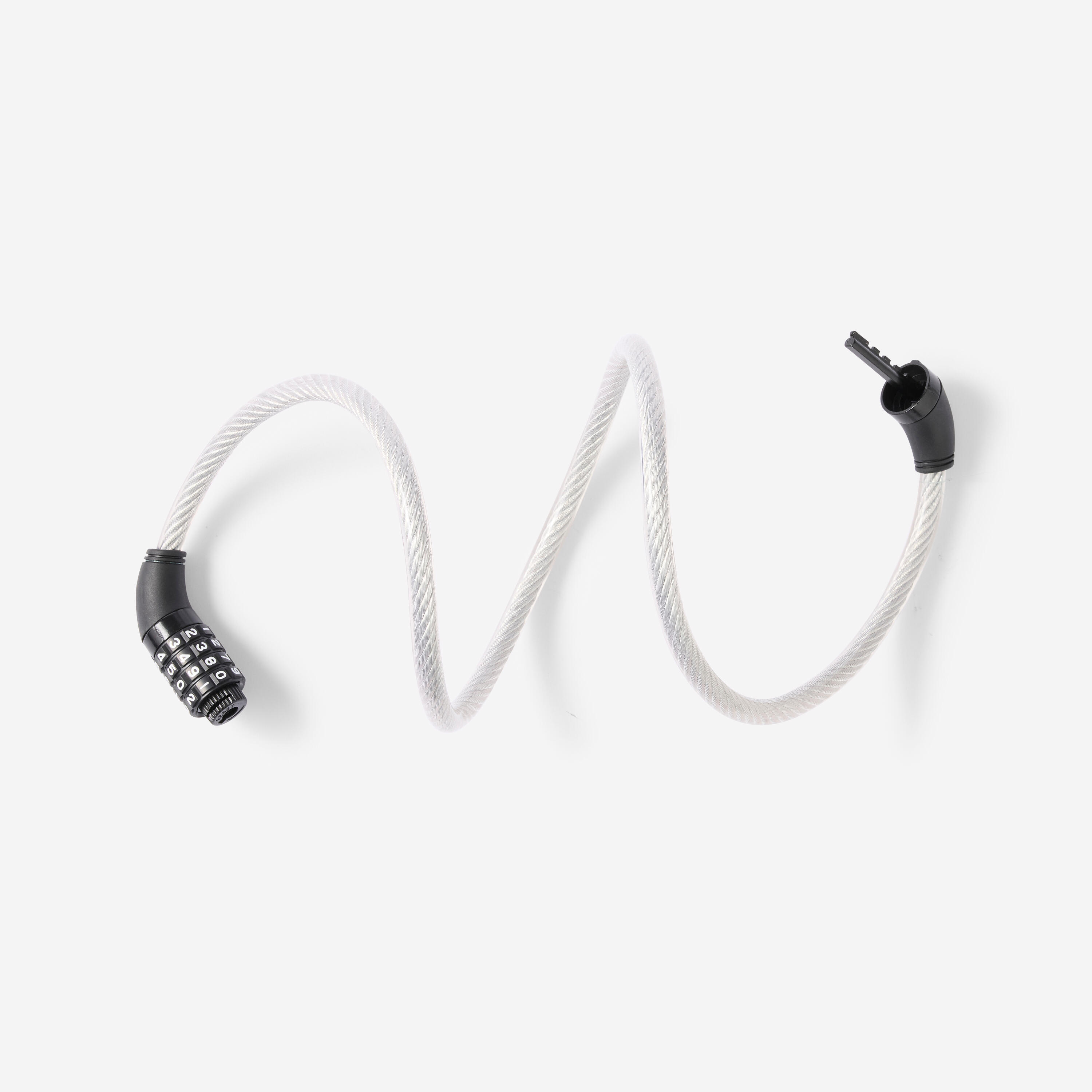 BIKE ACCESSORIES ANTI-THEFT SPIRAL LOCK CODE 120 | Decathlon