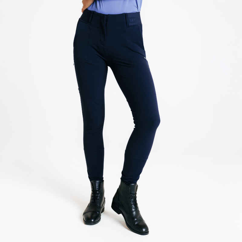 Women's Horse Riding Jodhpurs Be You 500 - Navy - Decathlon