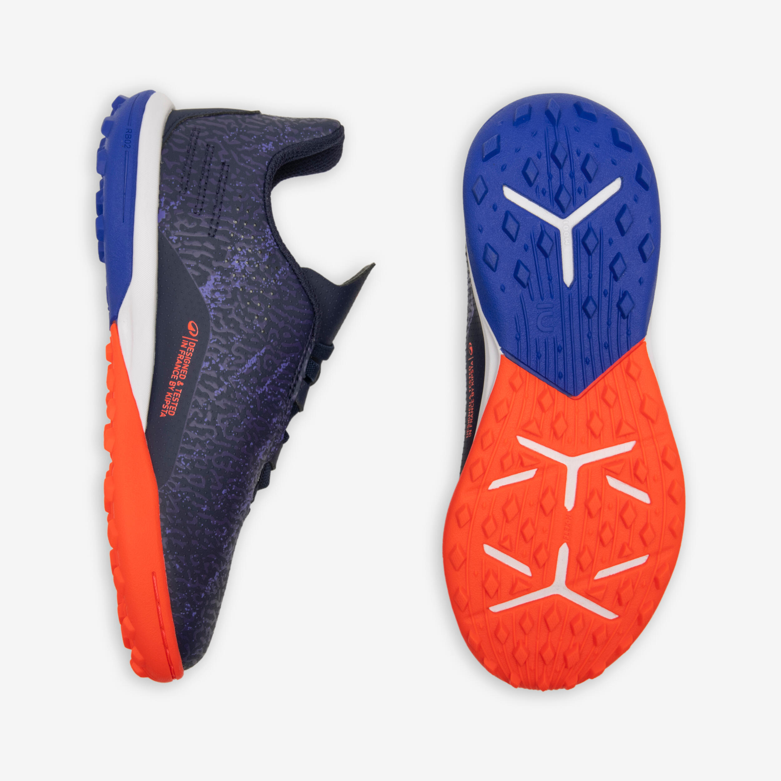 Kids' Rip-Tab Soccer Cleats - Viralto I Easy Turf TF - Navy blue ...