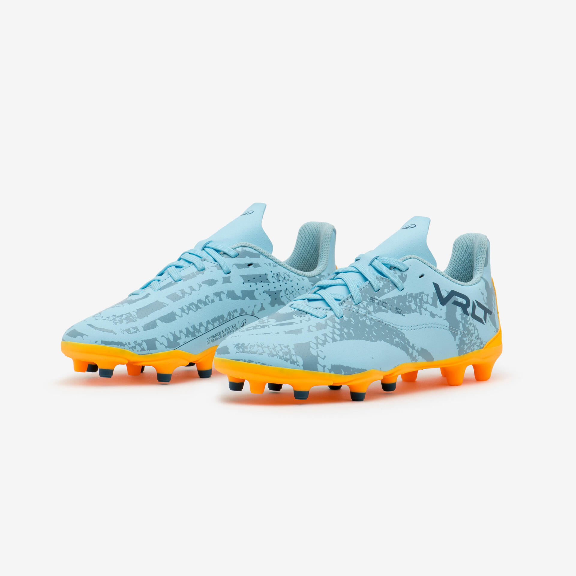 Kids' Lace-Up Football Boots Viralto I FG - Snake