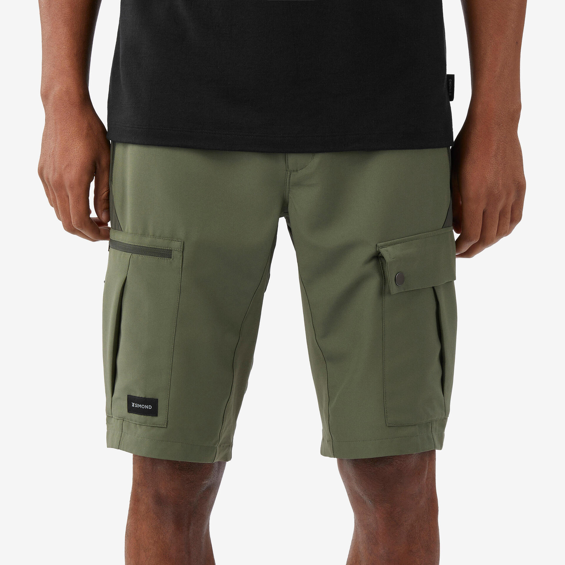 Men’s durable trekking shorts - MT500 - Khaki