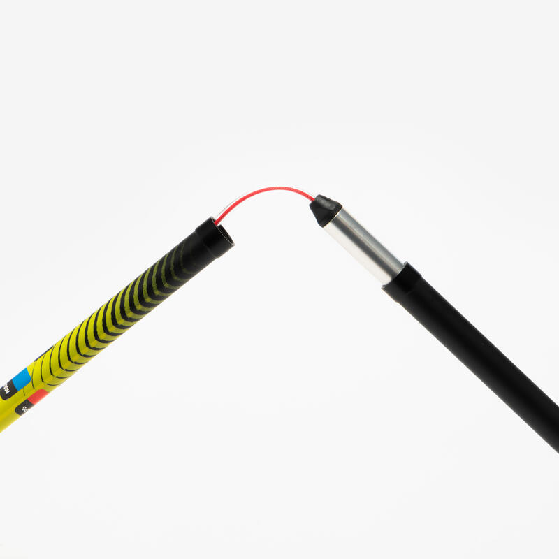 TSL Trailstokken carbon 4-delig Outdoor Trail geel rood | Decathlon