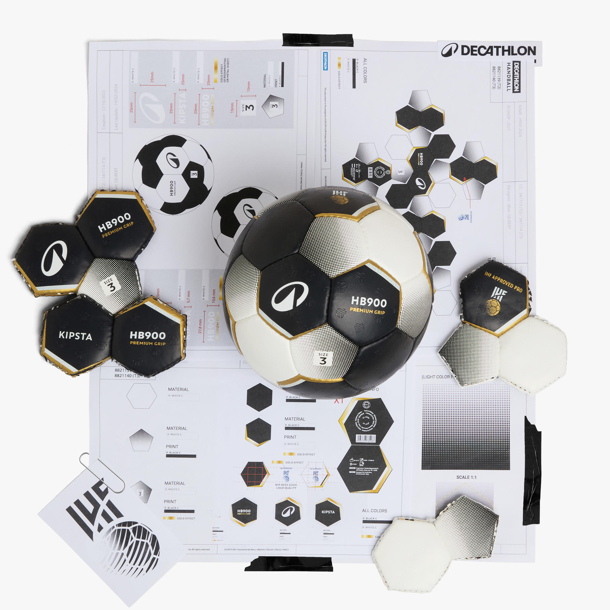 Size 3 Handball HB900 Premium Grip KIPSTA | Decathlon