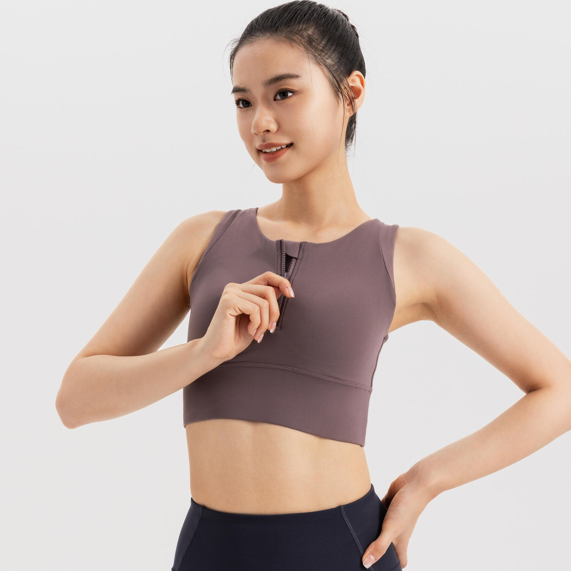 CN Half Zip Long bra 920