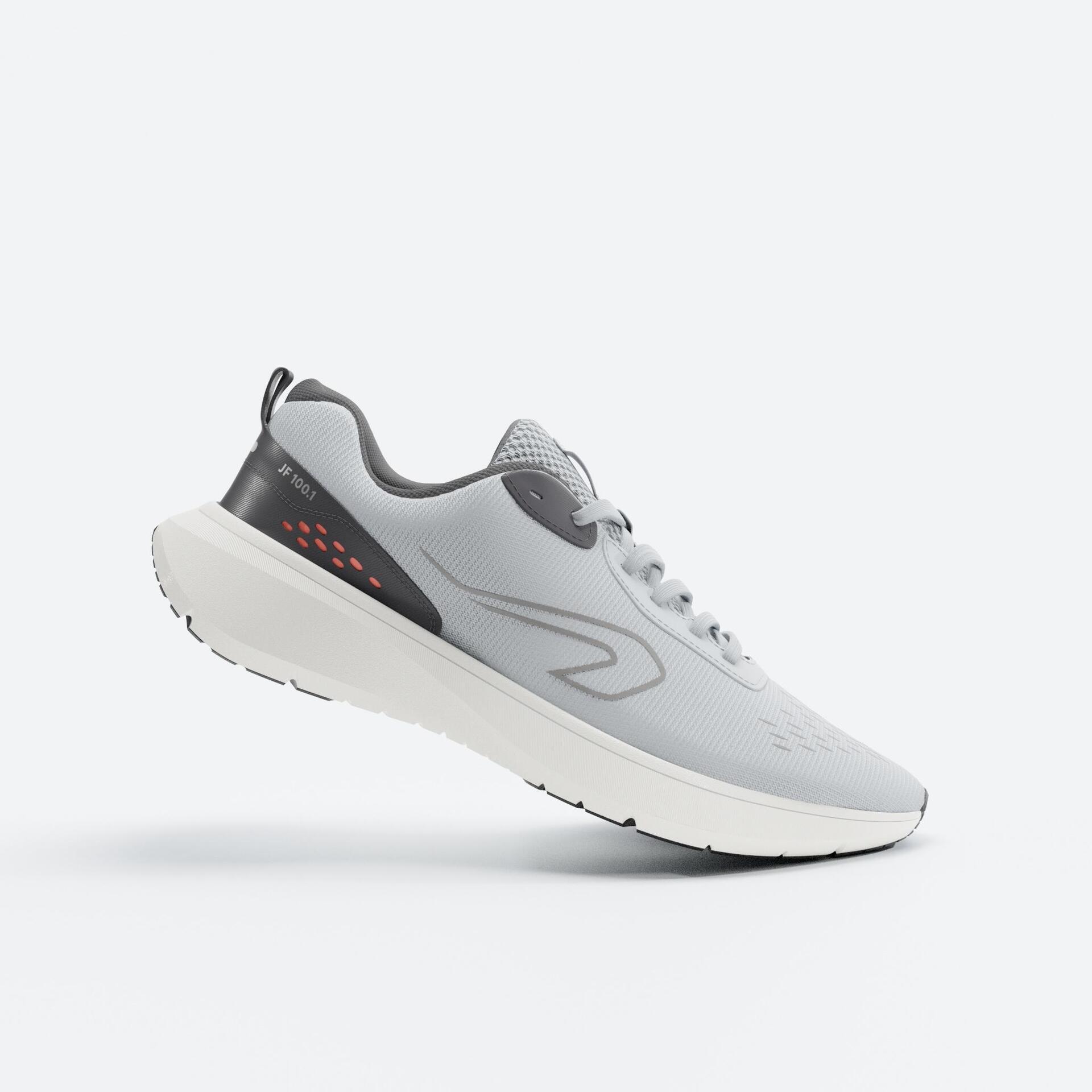 Men's Road Running Shoes JOGFLOW 100.1 (For Jogging) - Light Grey