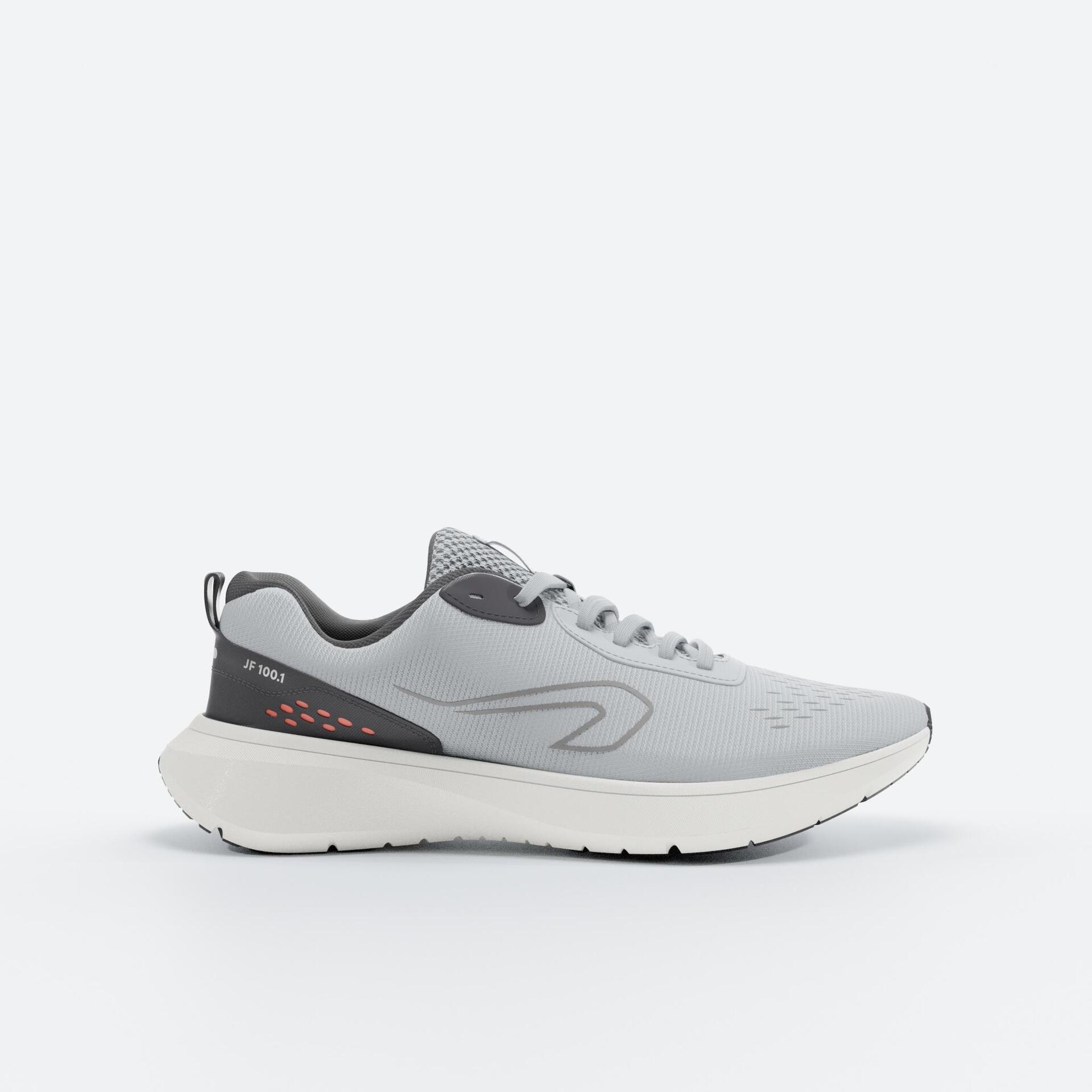 Sepatu Lari Pria Jogflow 100.1 Abu-abu Jingga