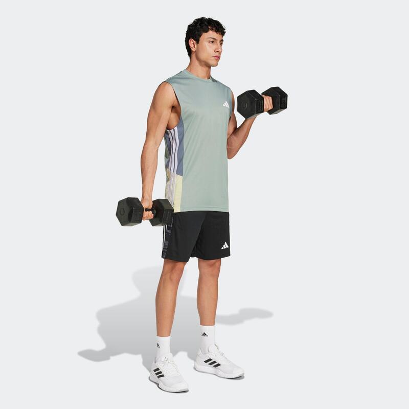 ADIDAS - Şort Fitness ADIDAS Camuflaj Negru Bărbați | Decathlon