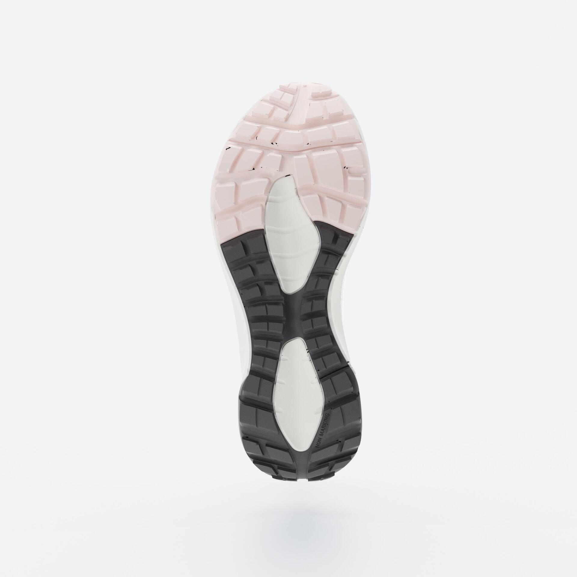 Women's running and trail running shoes, Kiprun JF190 Grip - Beige/Pink