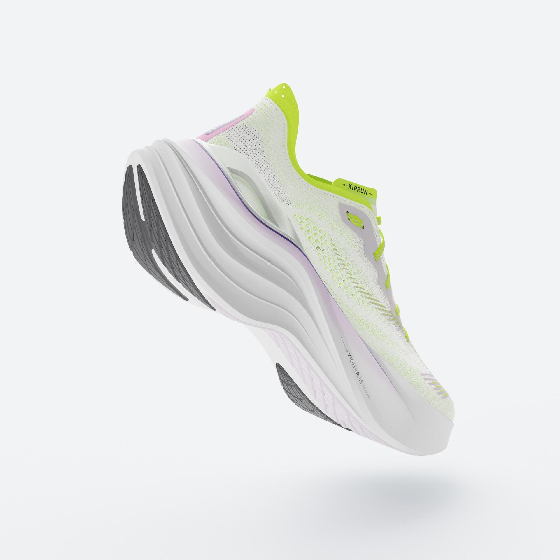 KIPRUN KD900.2 Women's running shoes - White/Yellow