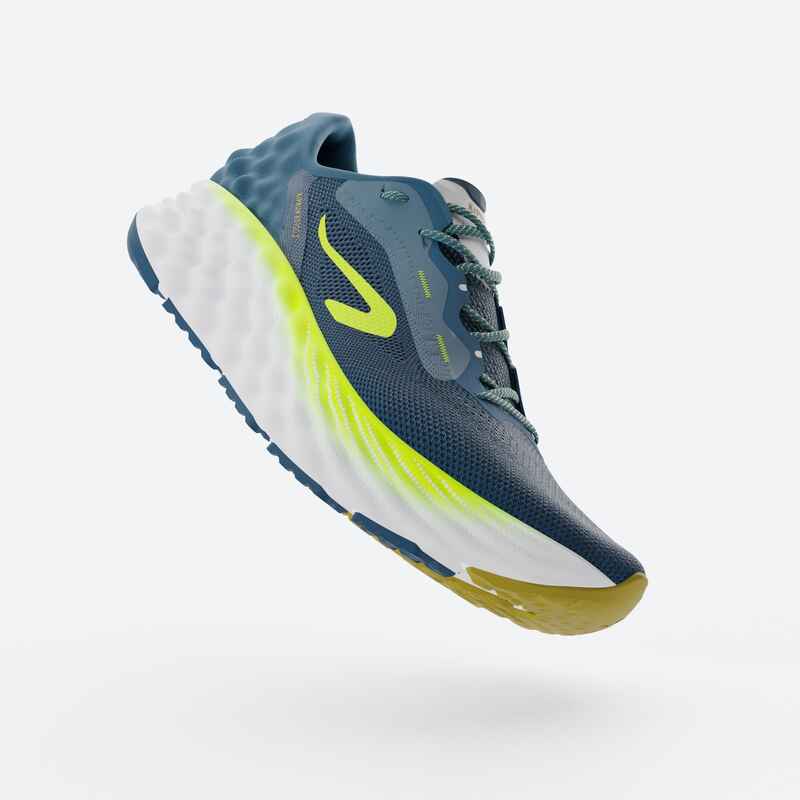 KIPRUN KS900.2 Men's running shoes - Blue/yellow - Decathlon