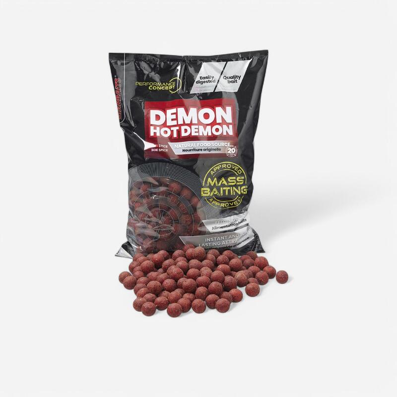 Bouillettes pêche de la carpe PC Mass Baiting 20mm 3kg Hot Demon SENSAS ...