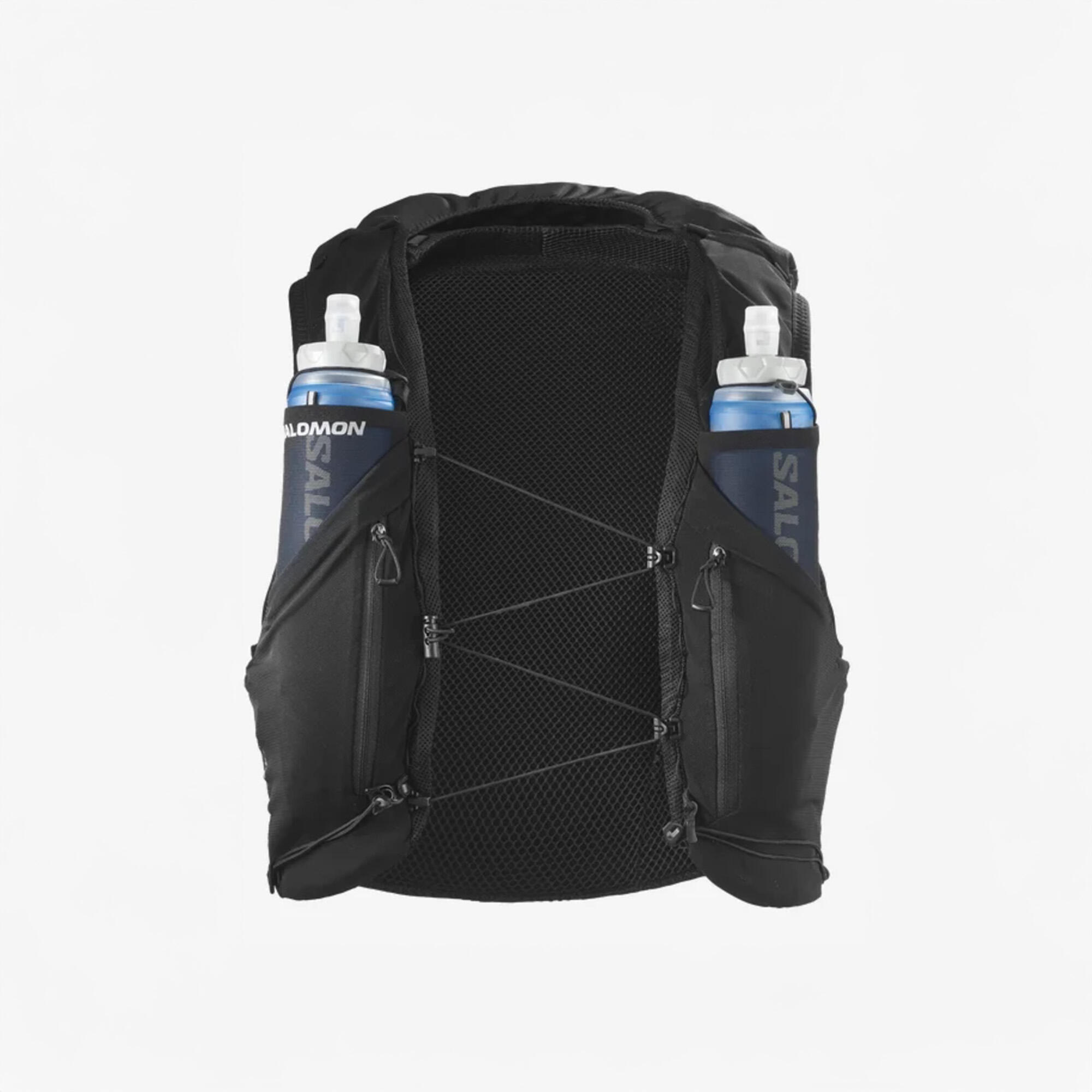 Trail Running hydration bag with flasks, Salomon ADV SKIN 12L Black ...