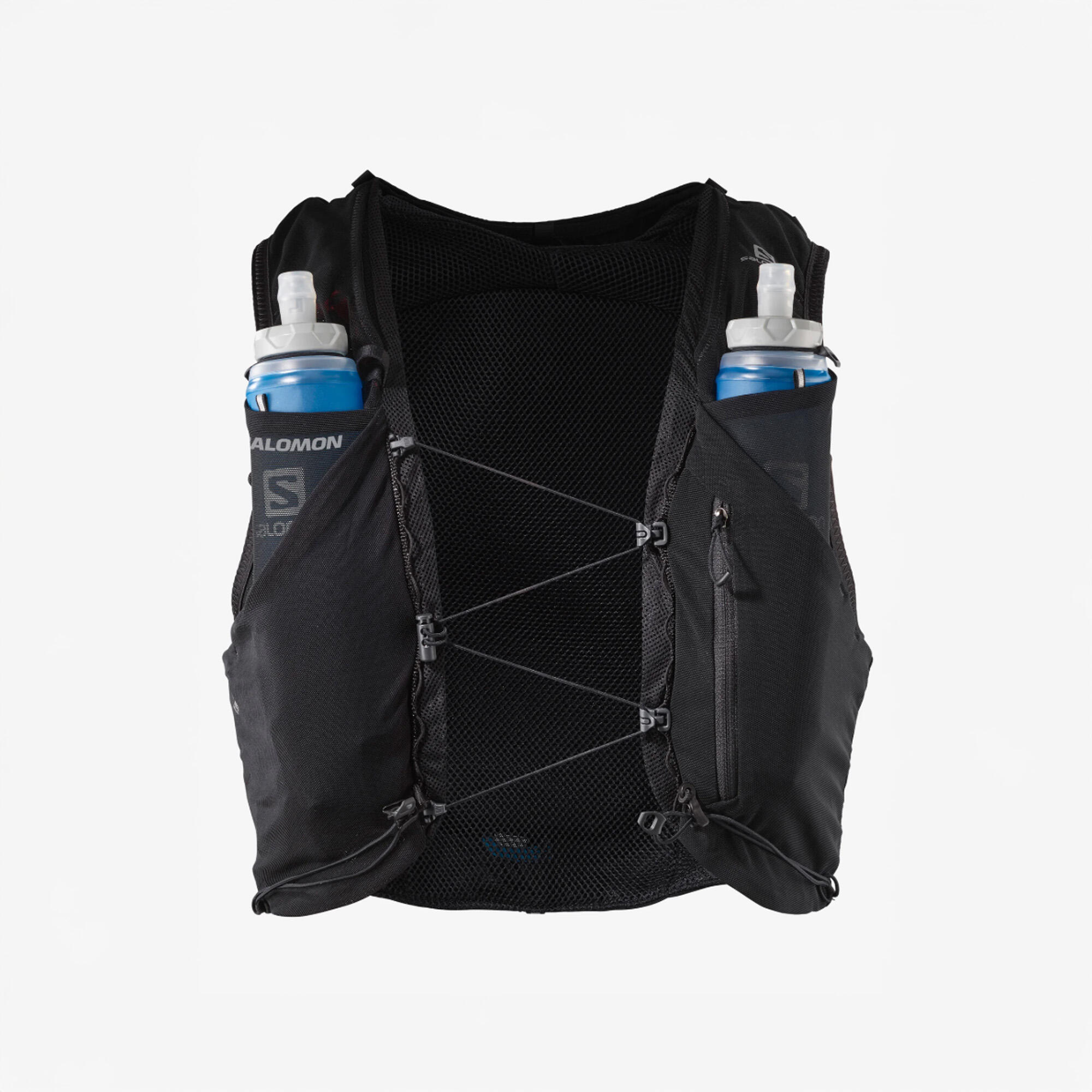 Ruksak za vodu za trail trčanje Salomon ADV SKIN 5 l s bocama crni ...