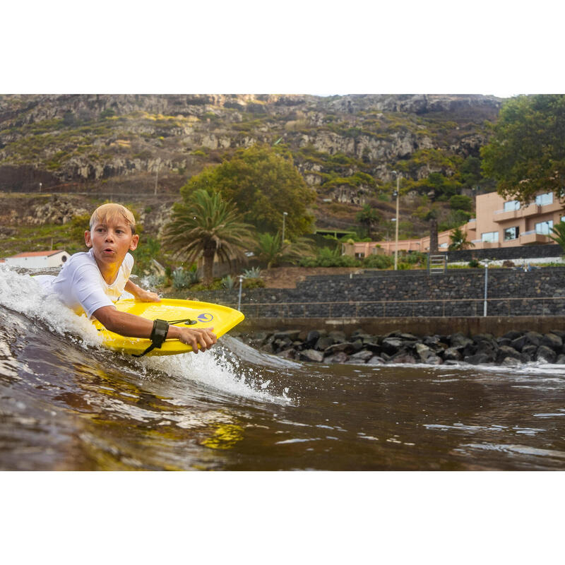 Bodyboard 100 débutant monomatière préformé - Jaune OLAIAN - Decathlon