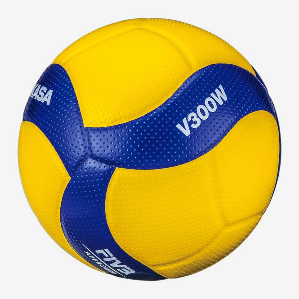 Ballon de volleyball Taille 5 - Mikasa V300W jaune et bleu MIKASA ...