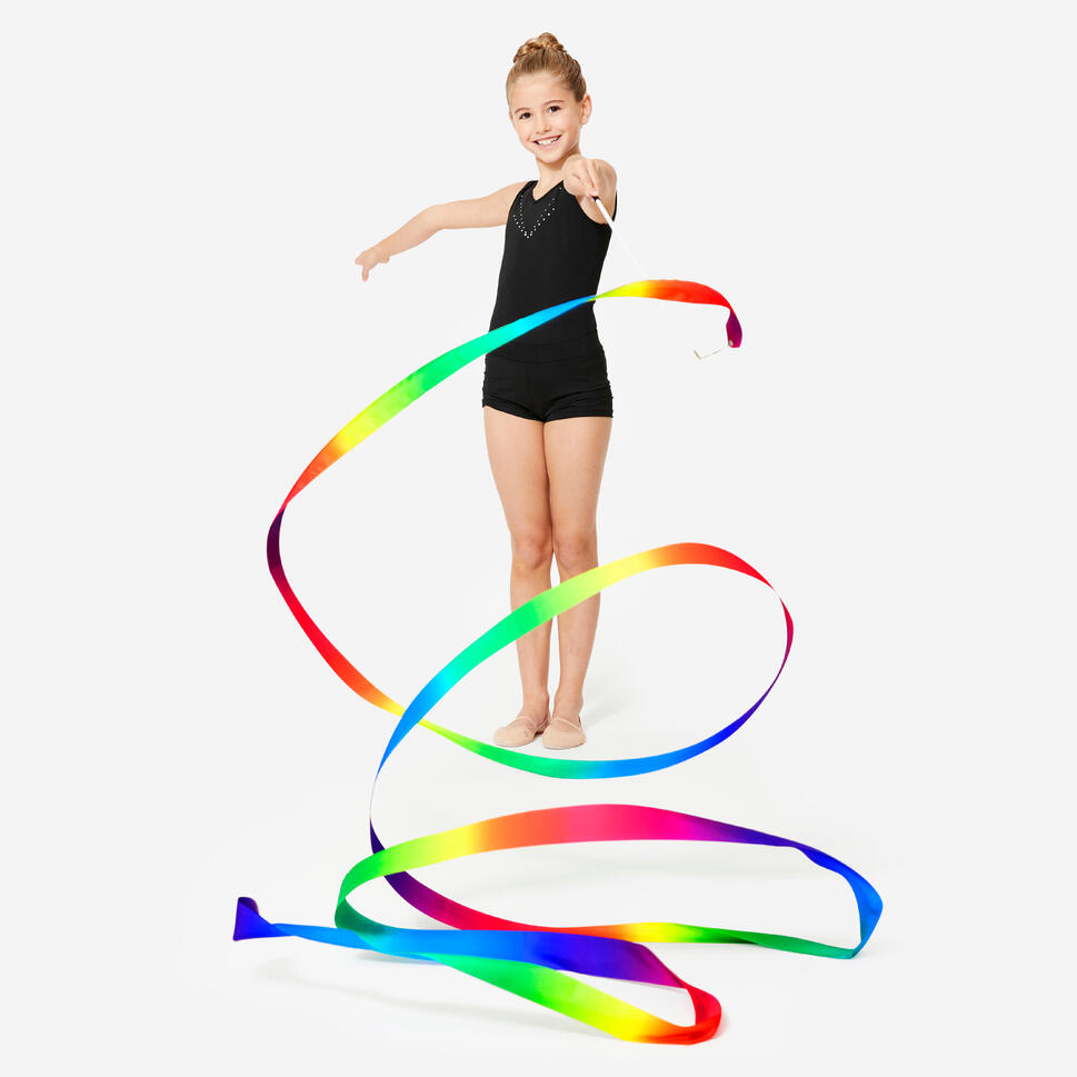 Ruban de Gymnastique Rythmique (GR) de 6 mètres Multicolore DOMYOS ...