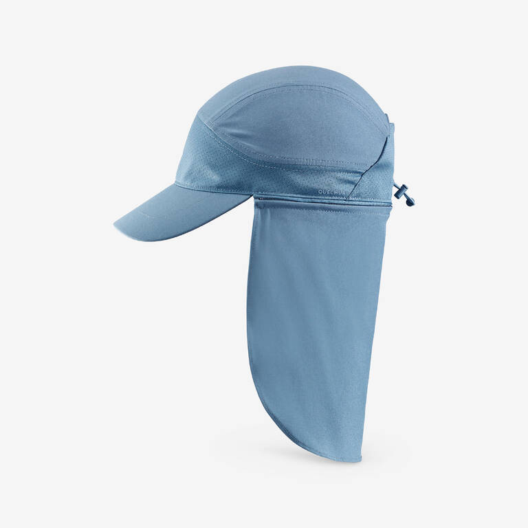 Long-neck hiking cap, 7-15 years, MH900 - Blue - Decathlon