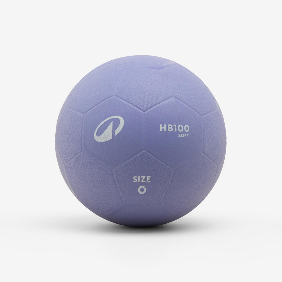 Beginner PVC Handball H100 Soft Size 0 - Purple KIPSTA | Decathlon