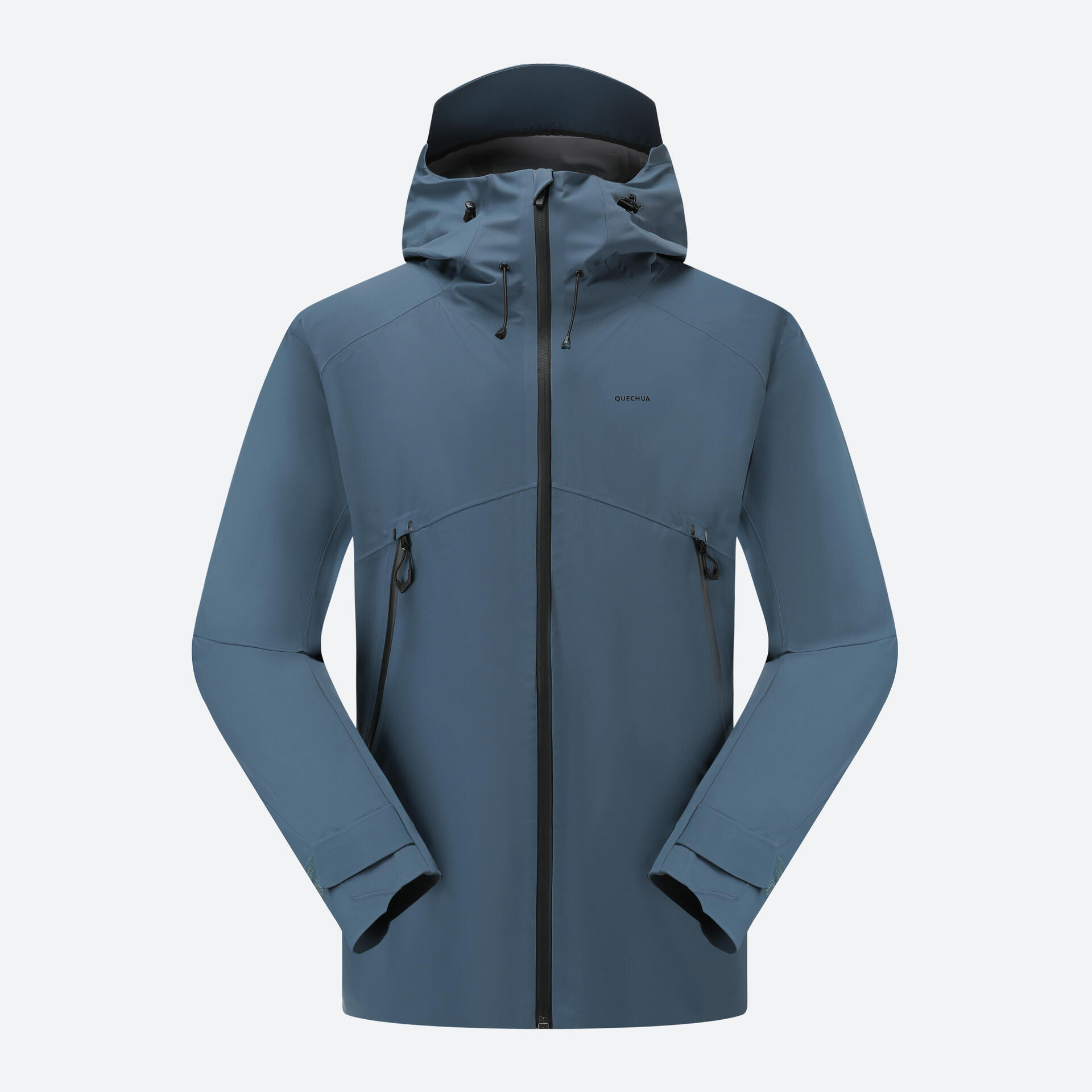 Men's Waterproof Hiking Jacket - MH500 - Hurricane Blue