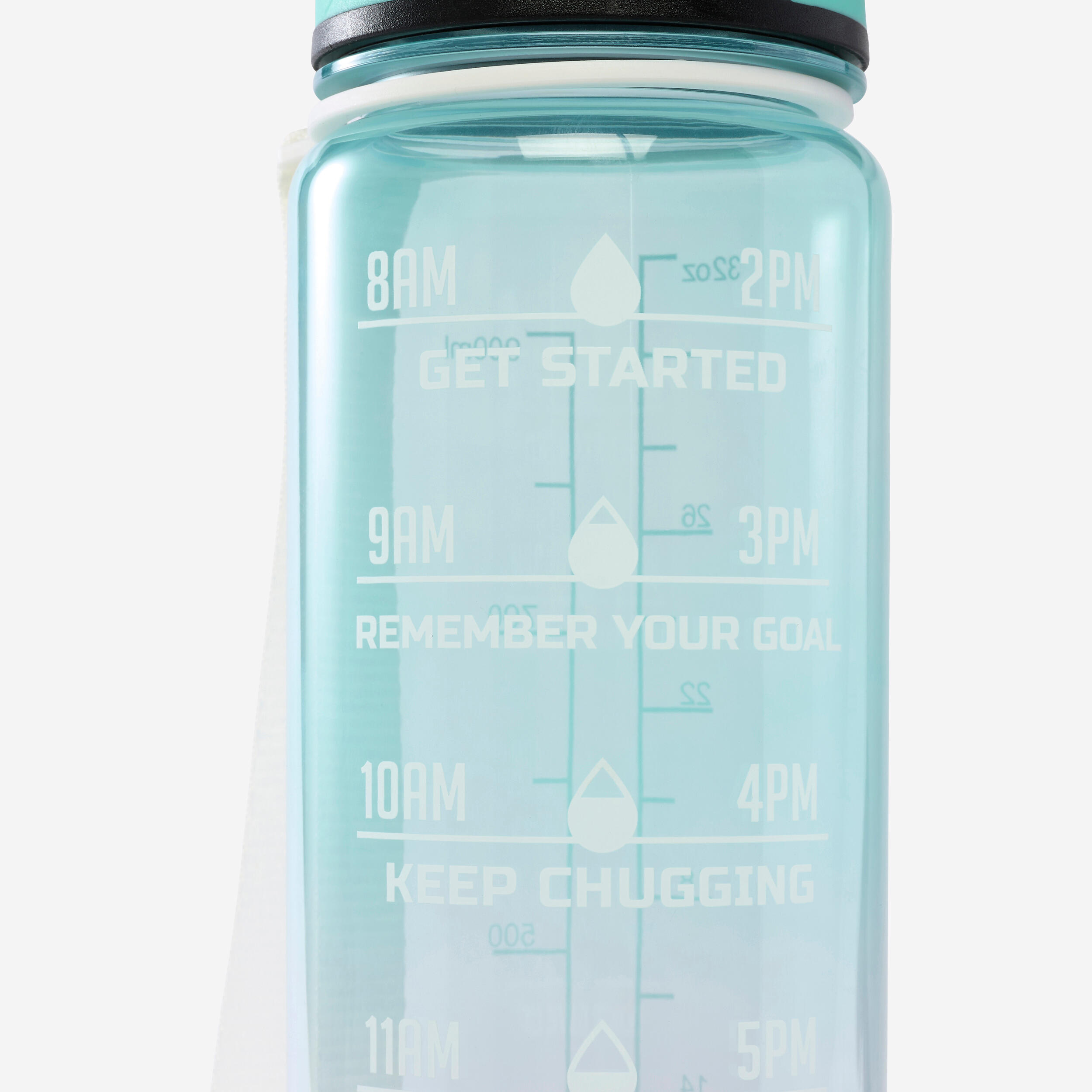 Botella Fitness Verde Motivación 1 Litro | Decathlon