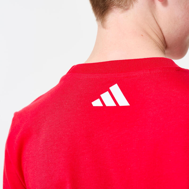 ADIDAS - Tricou ADIDAS din bumbac, roșu, copii | Decathlon