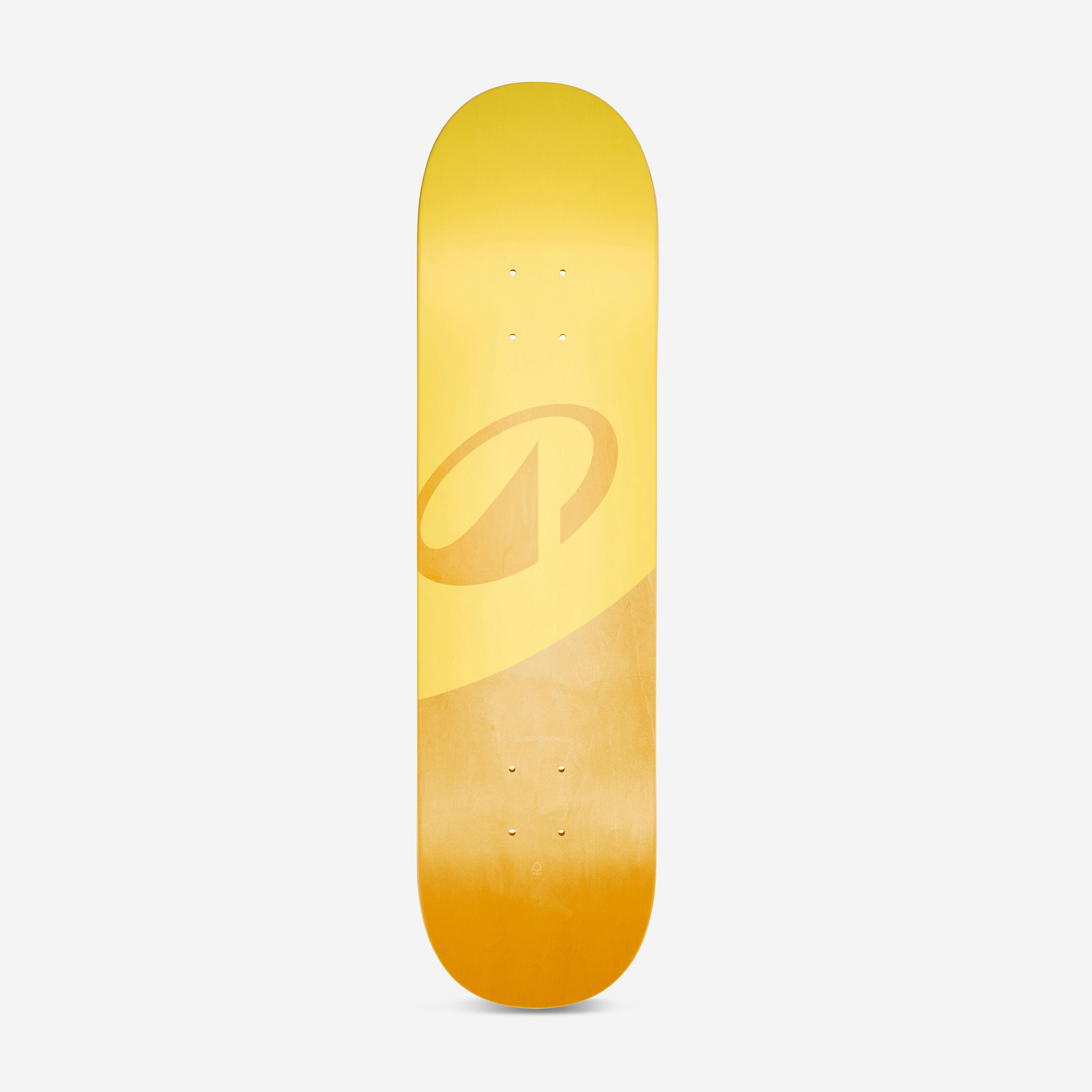 FSC-certified Canadian maple skateboard deck DK120 size 8" yellow ...