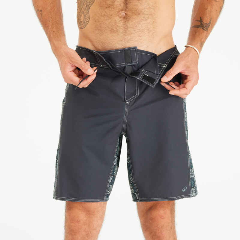 Short de surf larga de 19" negra para hombre 500 Arch Taow - Decathlon