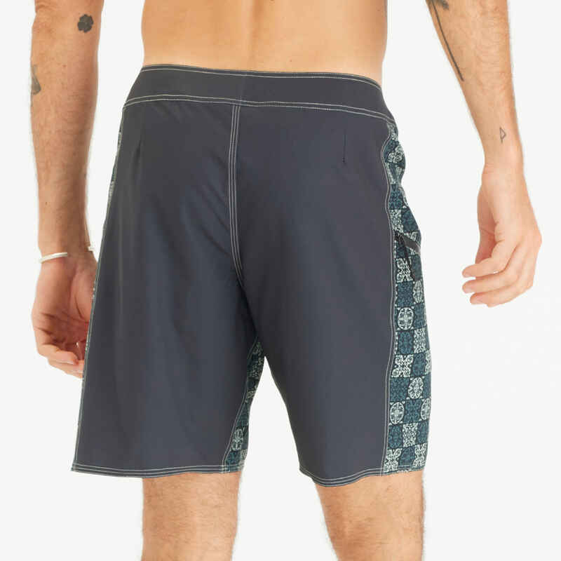 Short de surf larga de 19" negra para hombre 500 Arch Taow - Decathlon