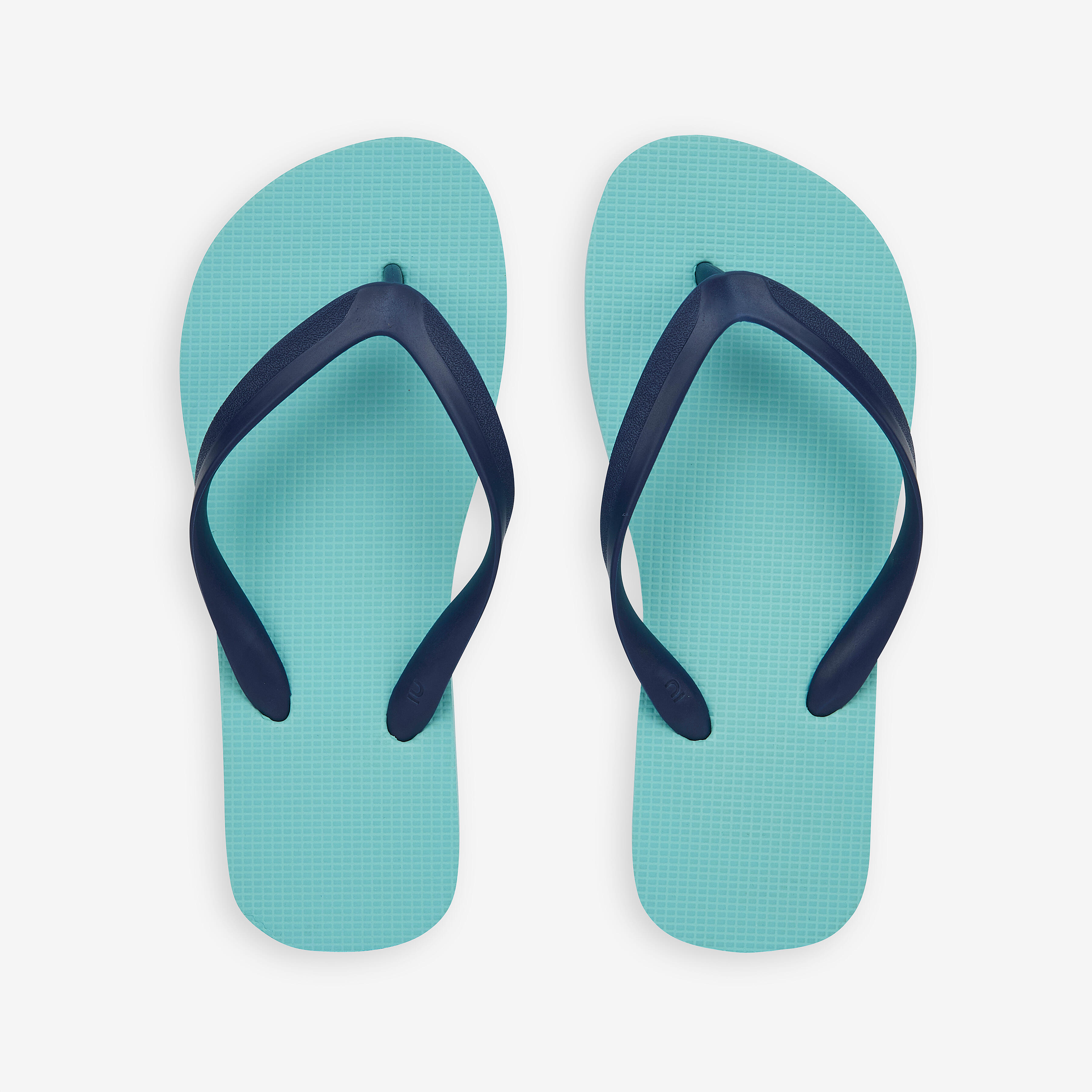 Kids’ Flip-Flops, 100 - Lagoon blue, Navy blue - Olaian - Decathlon