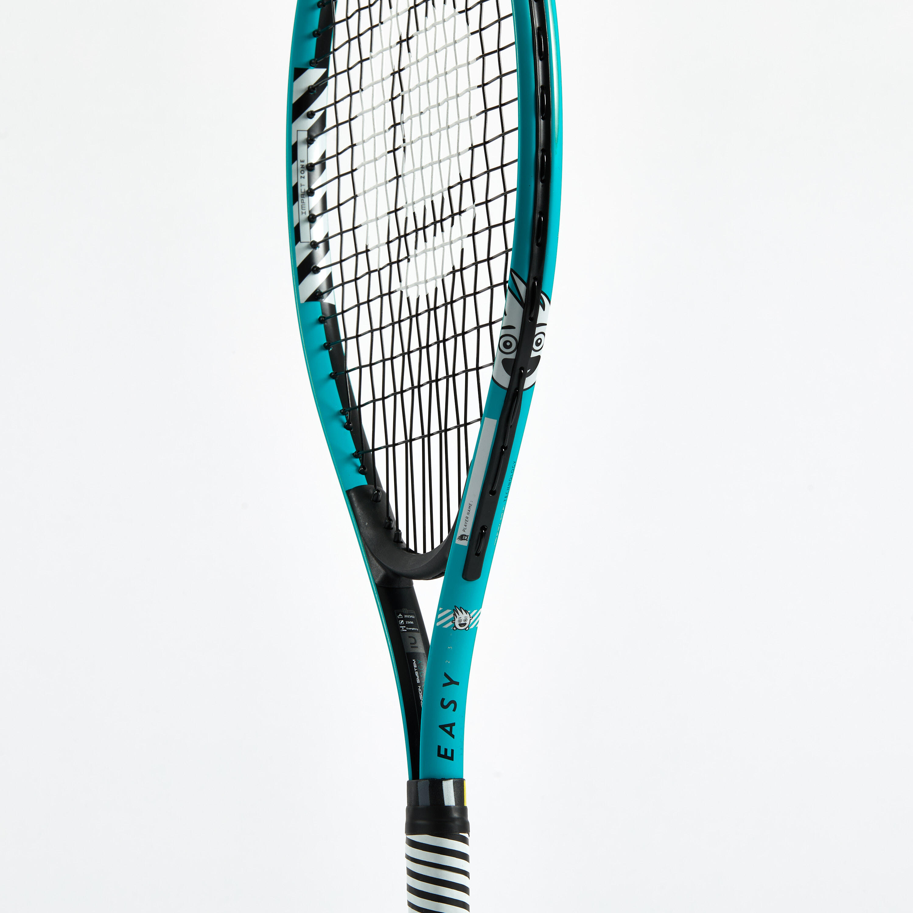 Kids' Tennis Racket 219g - TR 130 Blue - Caribbean green, Black ...
