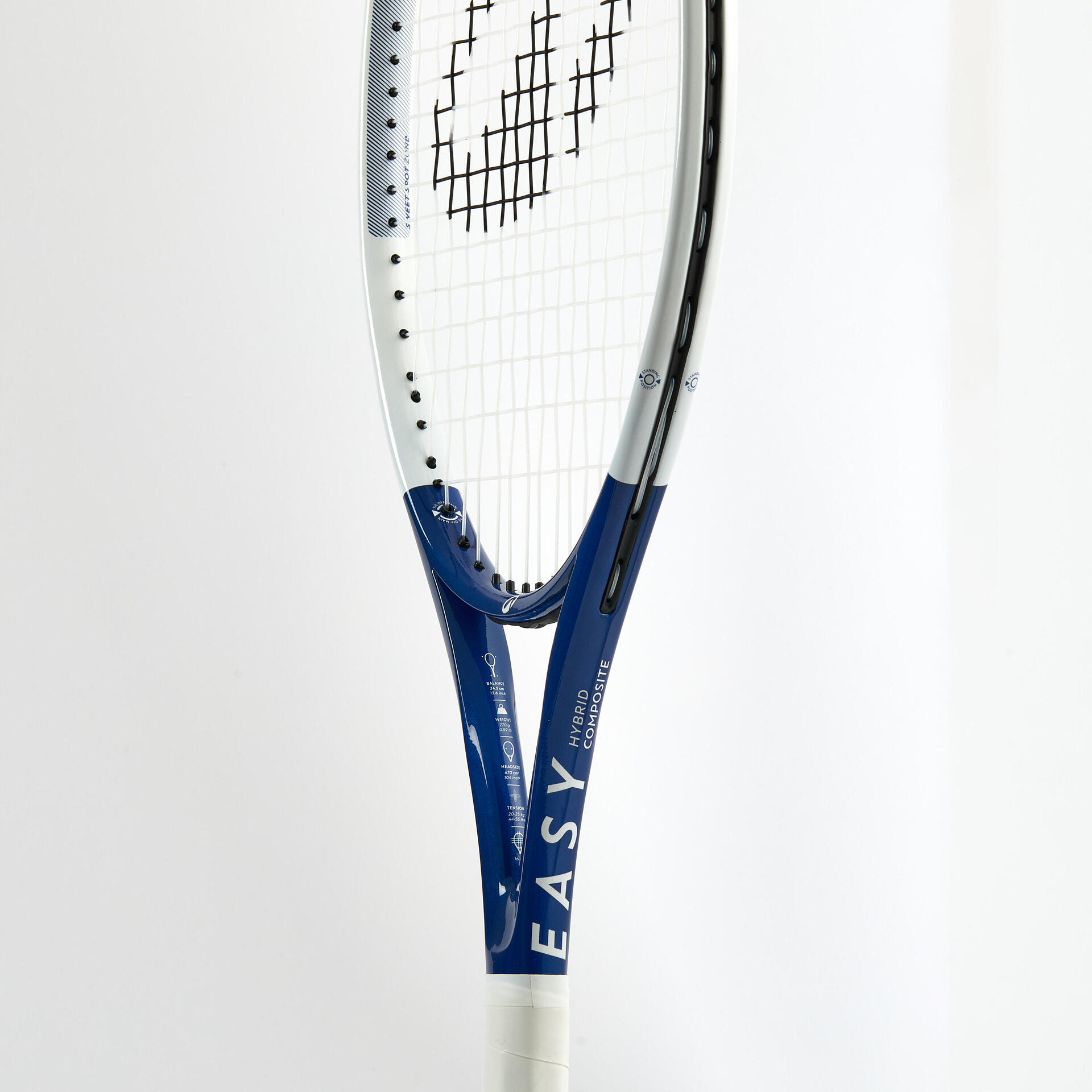 Raket Tenis Dewasa Easy - Biru/Putih