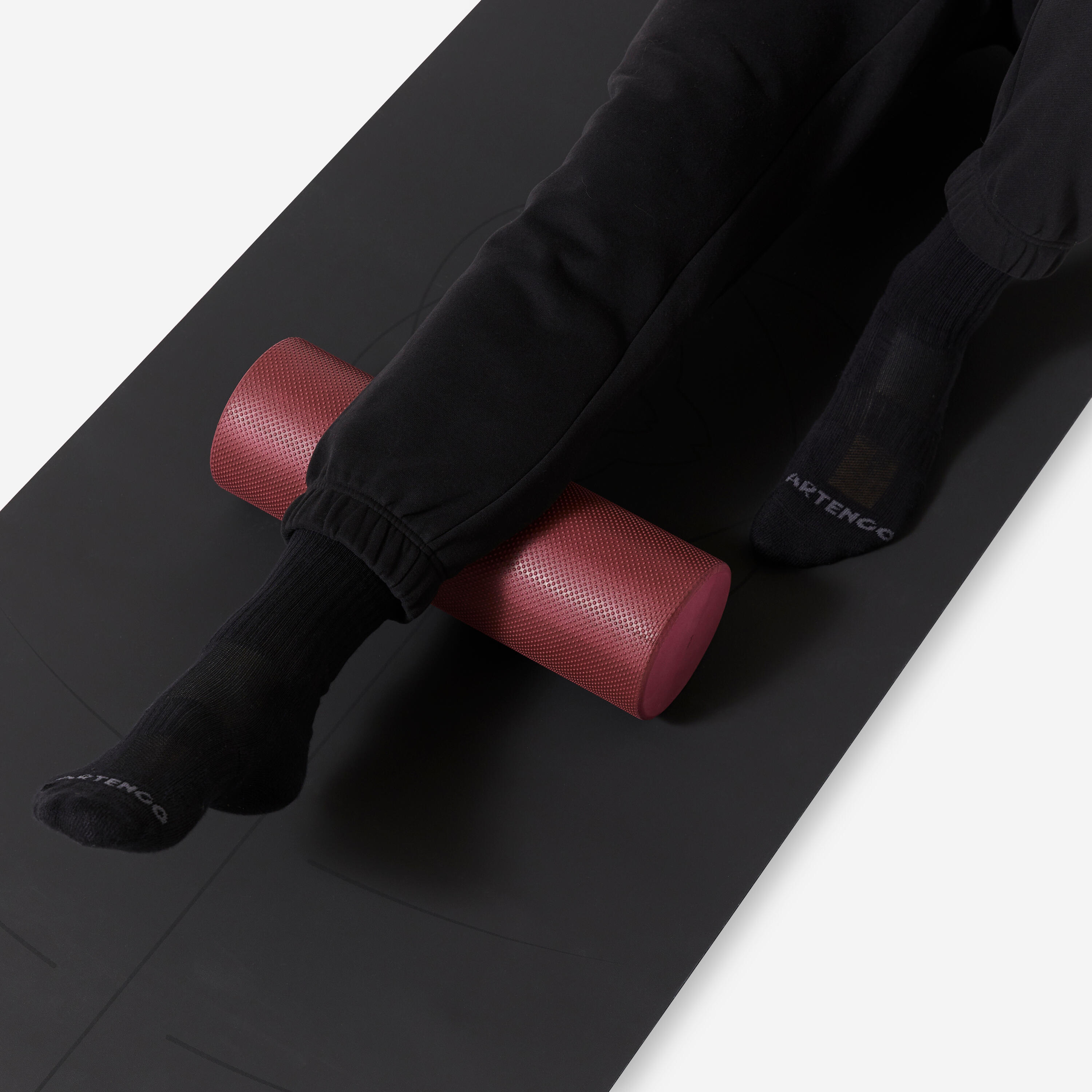 Rullo pilates in schiuma 38x13cm lilla DOMYOS | Decathlon