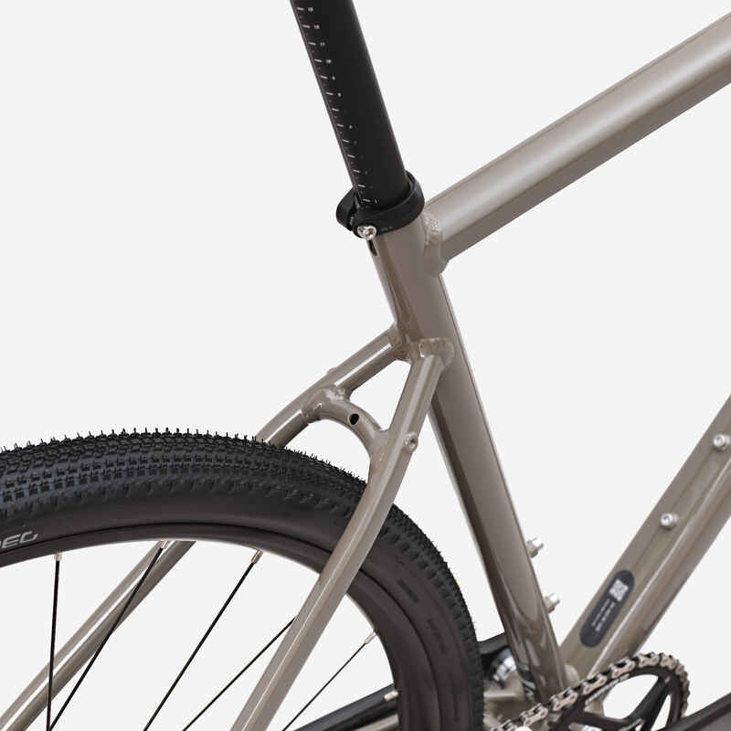 Gravel bicykel GRVL AF Microshift SWORD 1x10 R hnedý - Decathlon