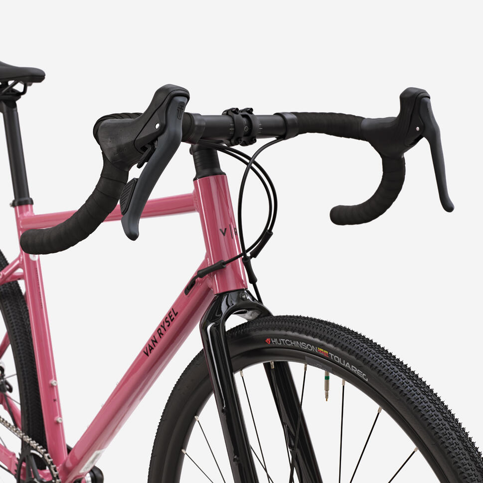 Vélo gravel Microshift SWORD 1x10v, GRVL AF marron VAN RYSEL | Decathlon