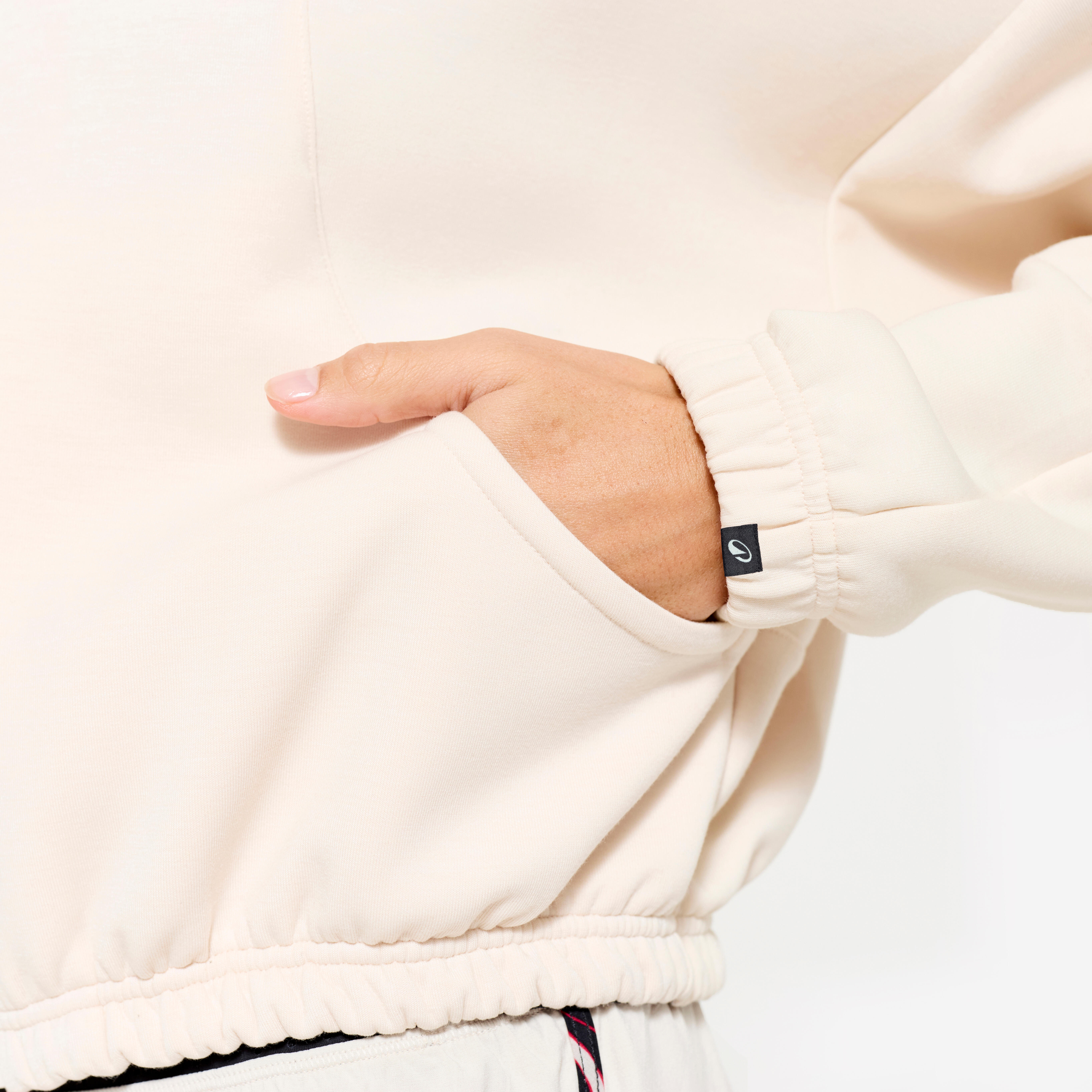 Women's Hooded Jacket – FJA 500 - Eggshell - Domyos - Decathlon