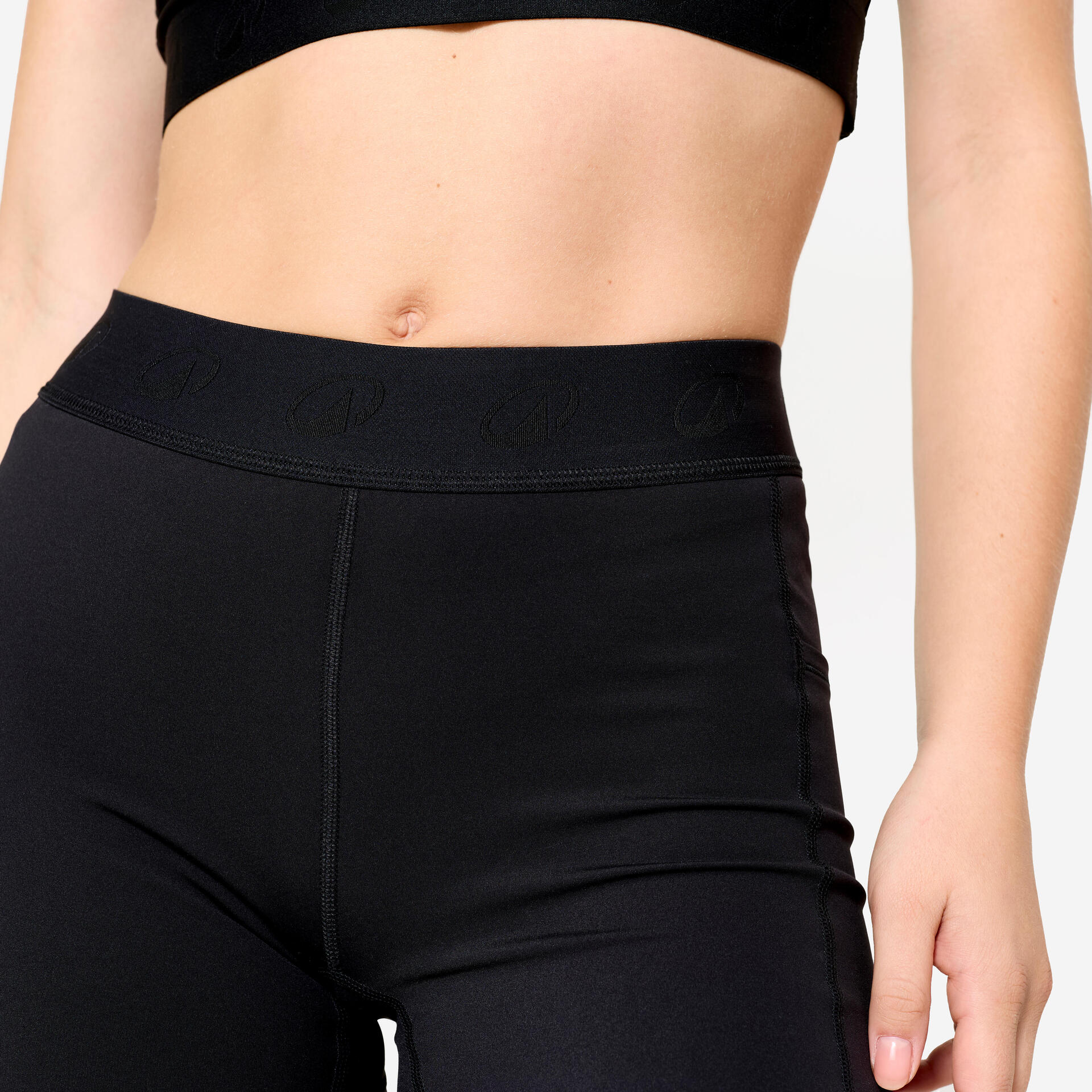 Fitness Training Shorts with Elasticated Waistband - Black