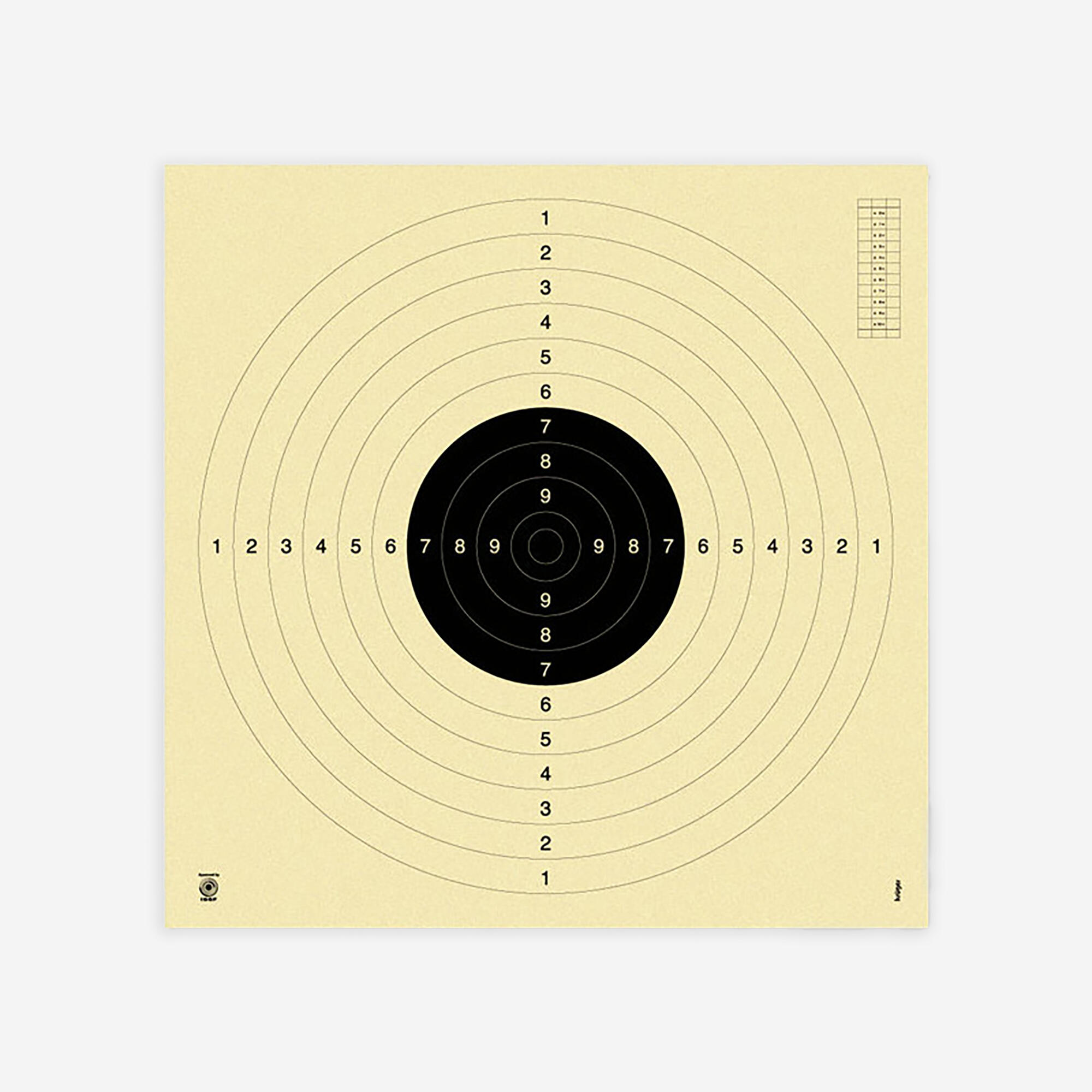 Mete za gađanje iz pištolja 20 x C50 55 x 52 cm bež - Decathlon
