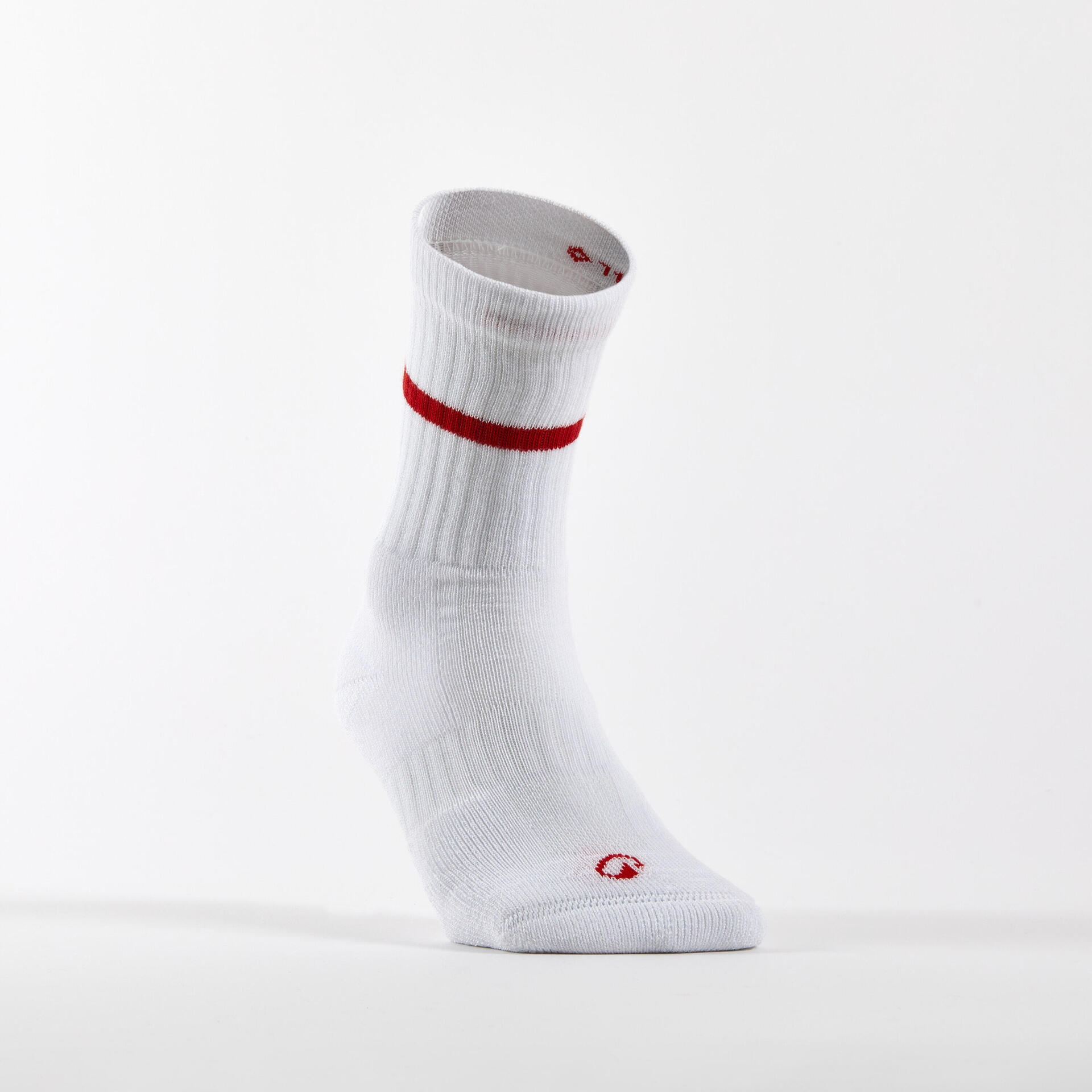 High Tennis Socks RS 500 Tri-Pack - Retro White