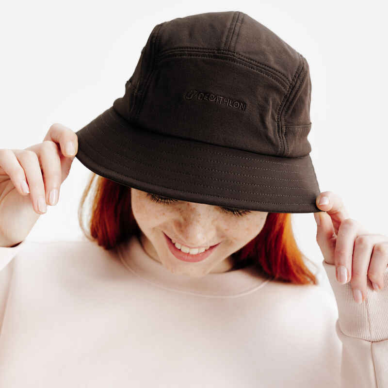 Čiapka Bucket Hat hnedá - Decathlon